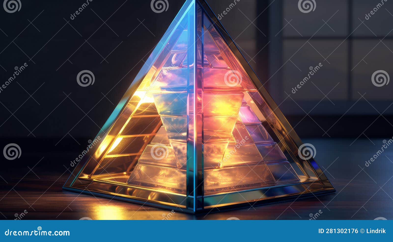 Rainbow Pyramid Stock Photography | CartoonDealer.com #281302190