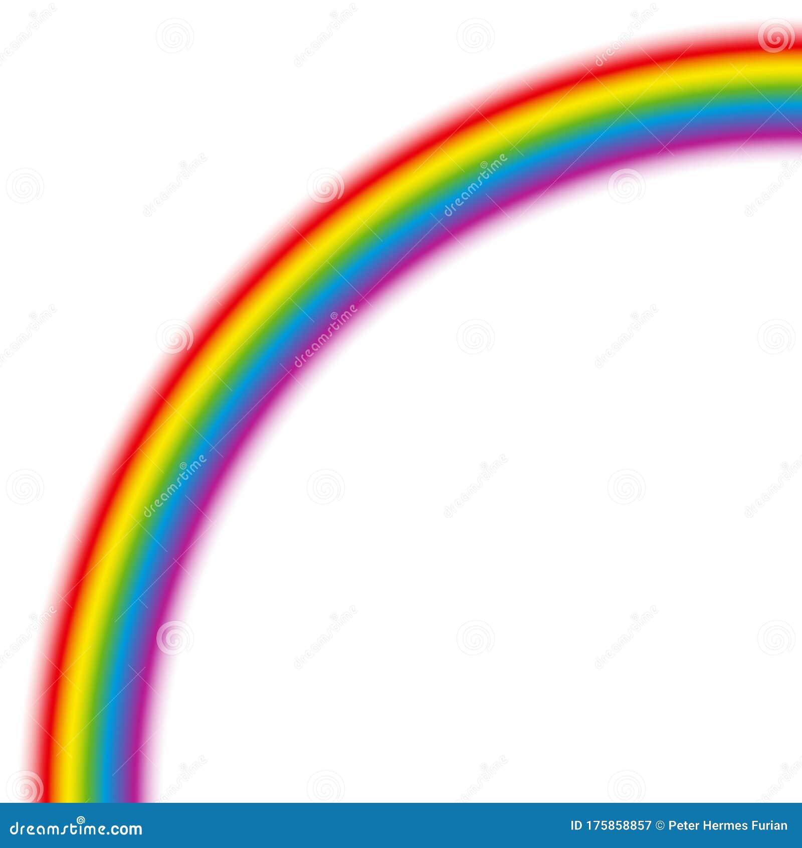 Rainbow Quarter Circle Quadrant Stock Vector - Illustration of quarter ...