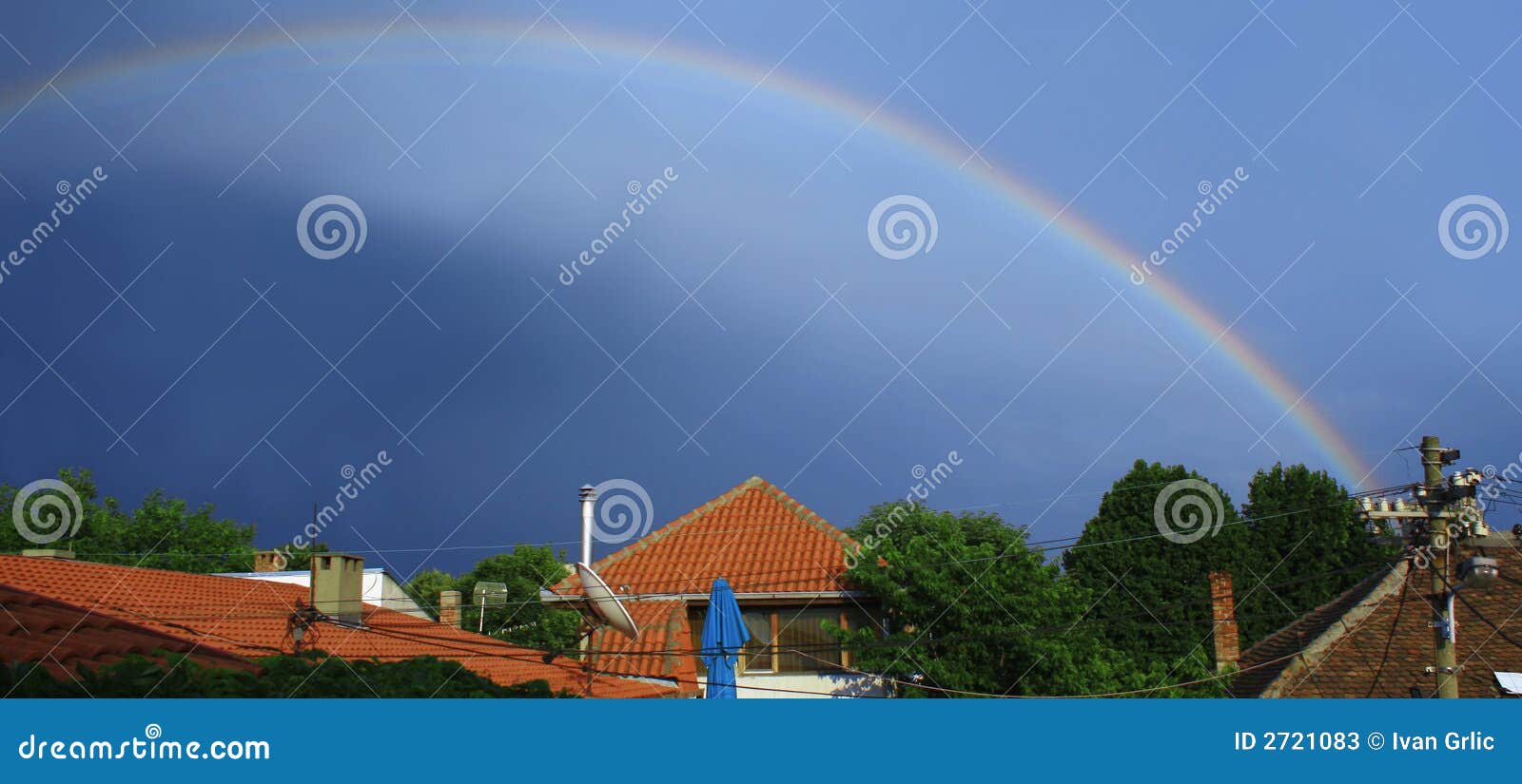 Rainbow after rain stock image. Image of meteorology, dreamy - 2721083
