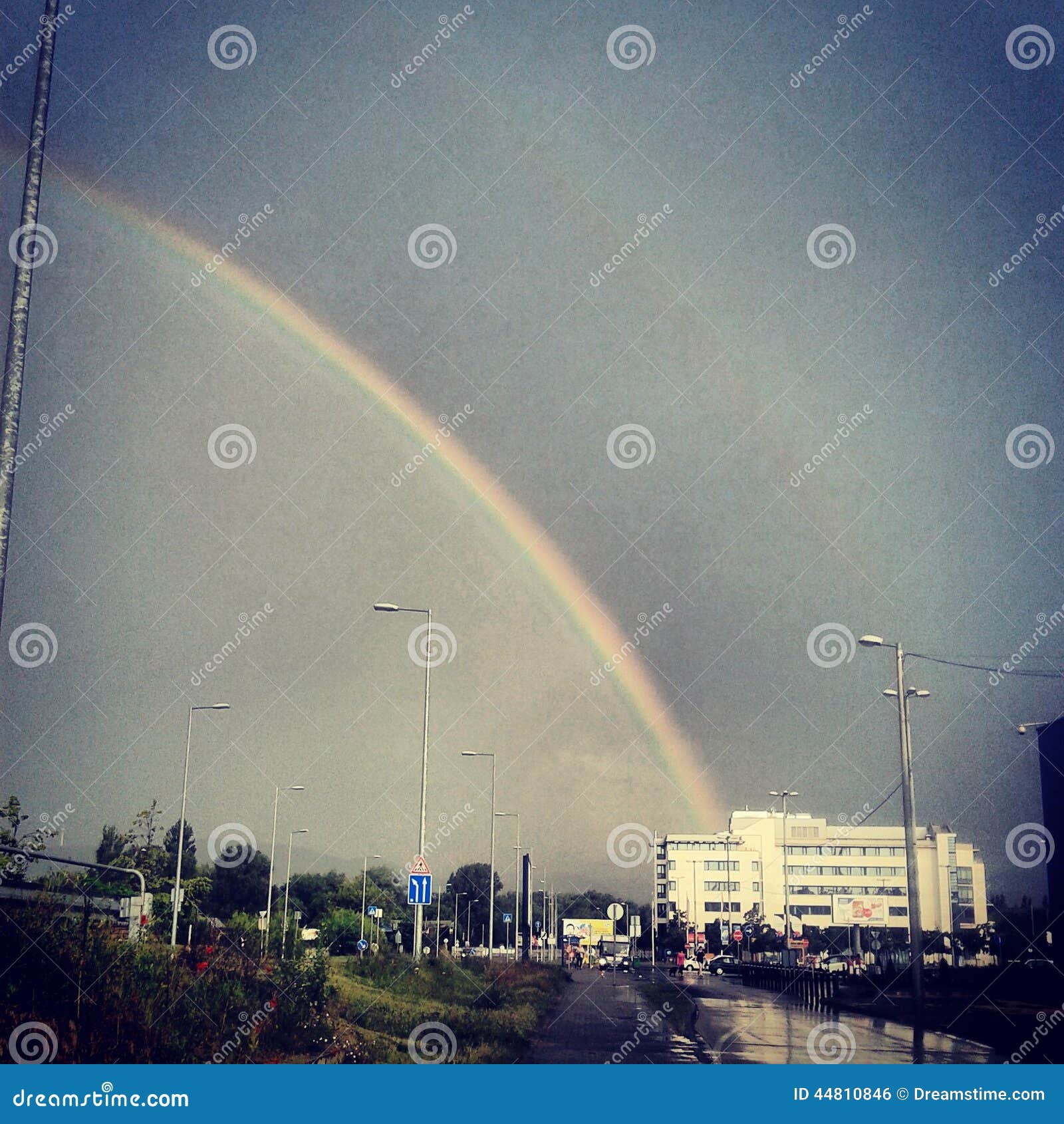 Rainbow stock photo. Image of rain, colours, rainbow - 44810846