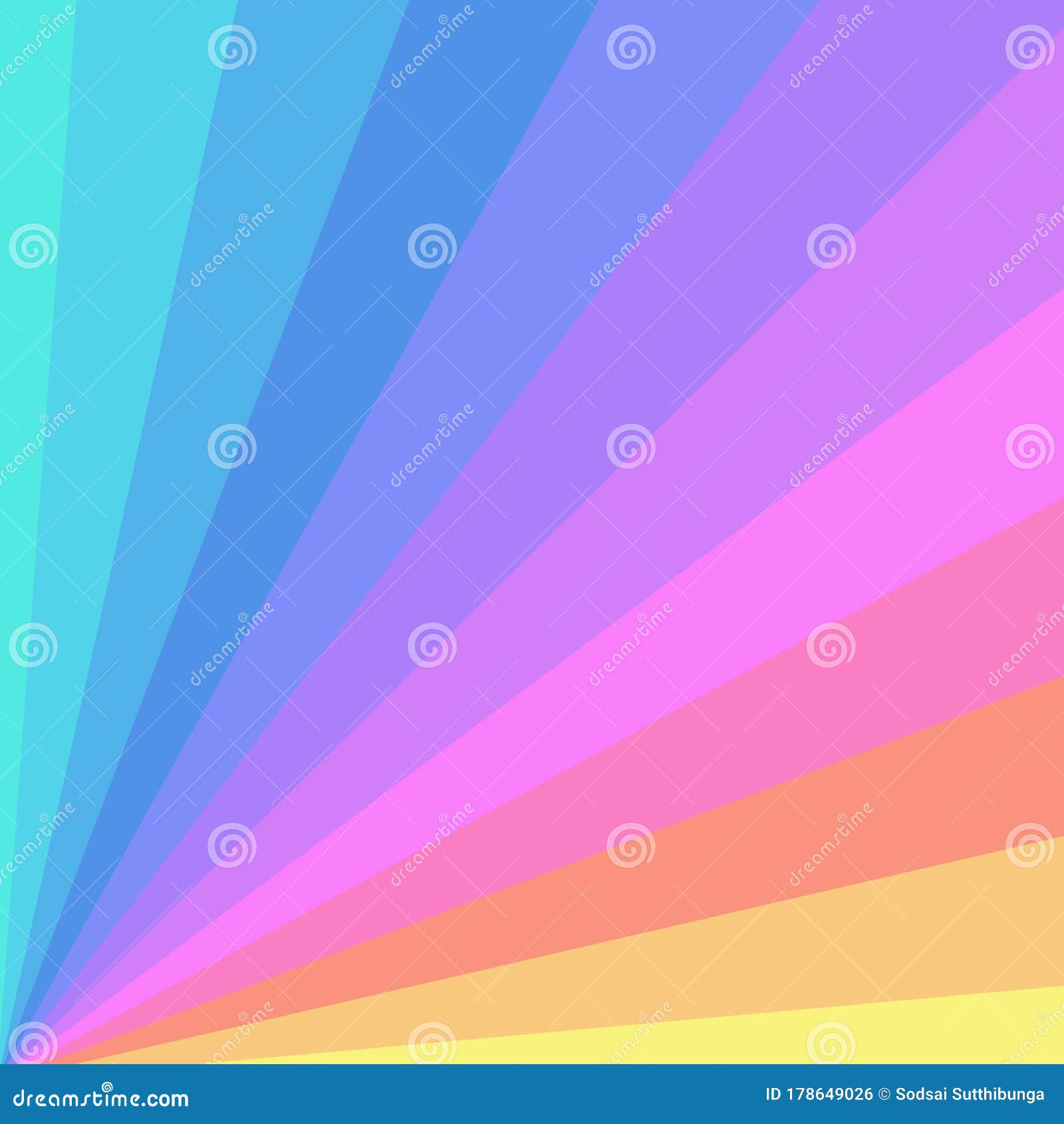 Rainbow Ray Line Multicolor Background Vector Illustration Graphic ...