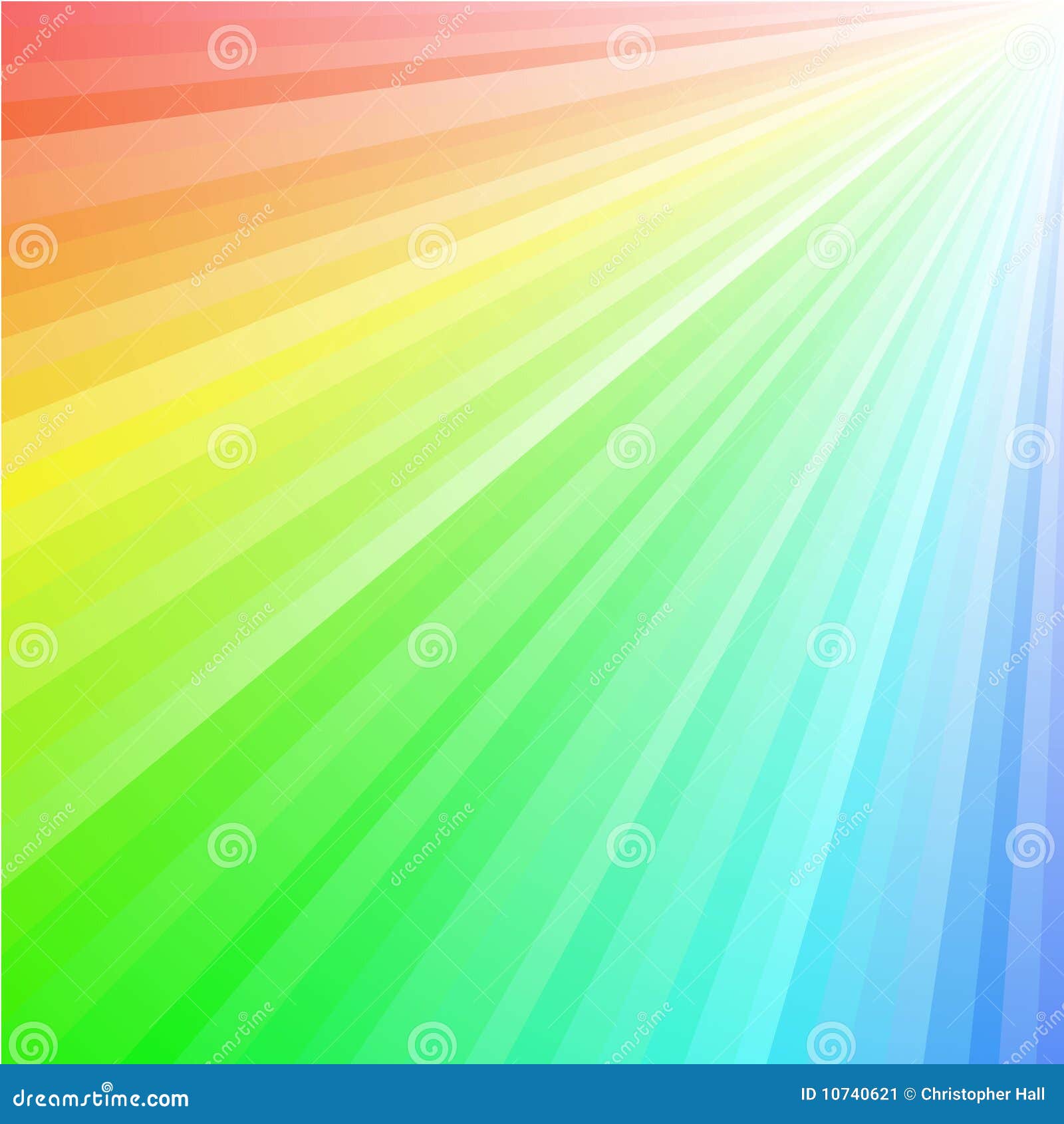 Rainbow Rays stock vector. Illustration of backdrop, card - 10740621