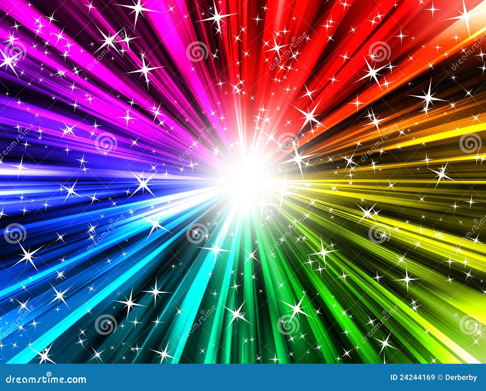 Rainbow Rays Background Cartoon Vector | CartoonDealer.com #138040683