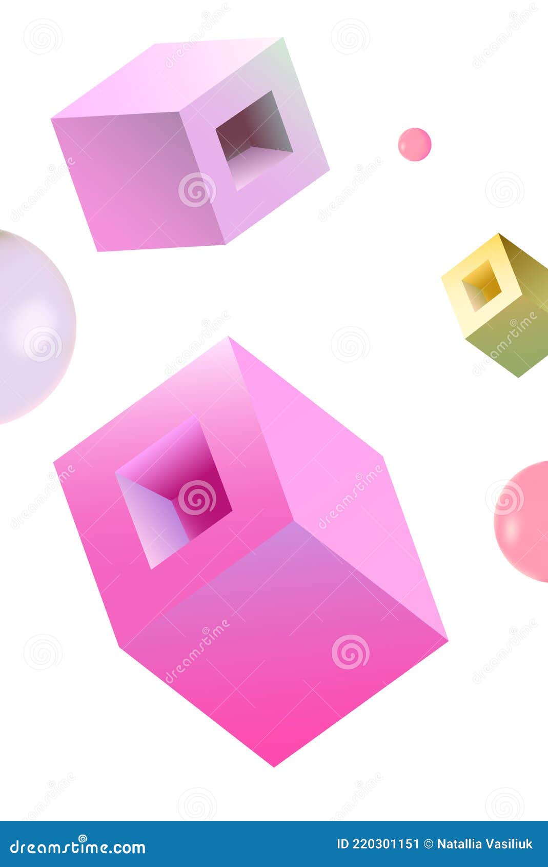 Rainbow Rectangle Digital Vector White Stock Vector - Illustration of ...