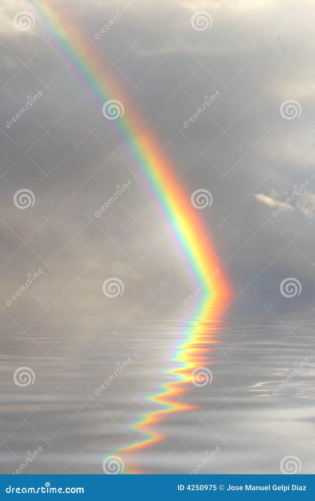 Rainbow reflected stock illustration. Illustration of background - 4250975