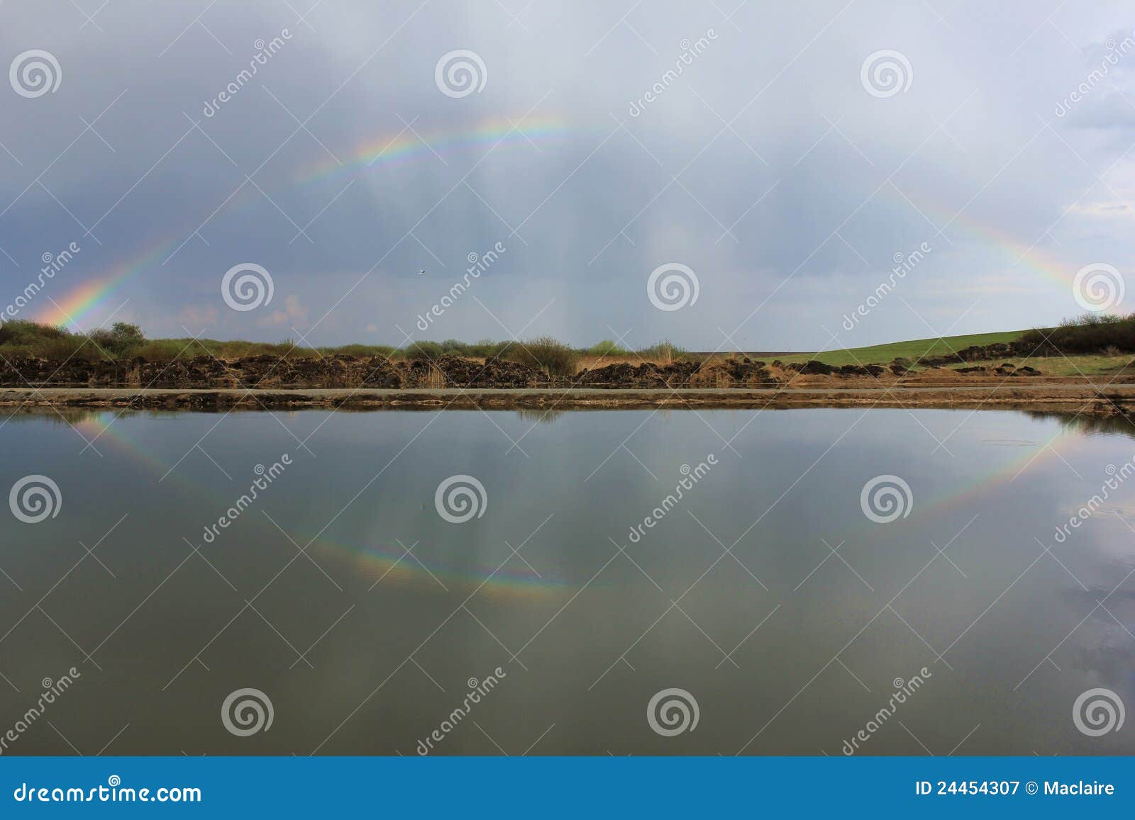 Rainbow reflection stock image. Image of refletion, colors - 24454307