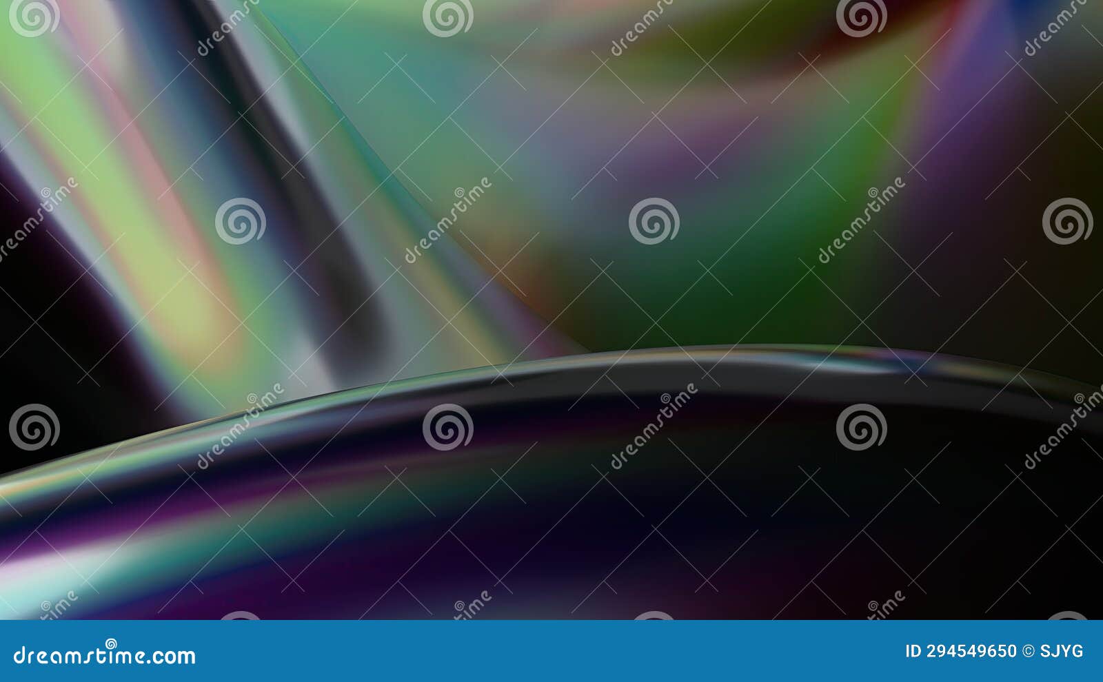 Rainbow Reflection of Simple Shapes of Metal Plates Elegant and Modern ...