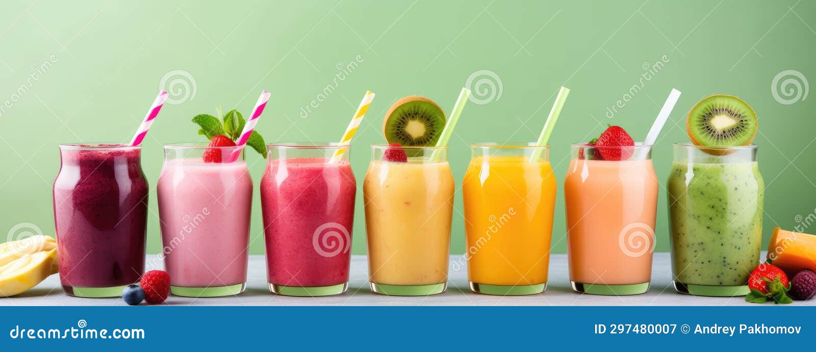 A Rainbow of Refreshing Smoothies: a Colorful Array of Healthy and ...