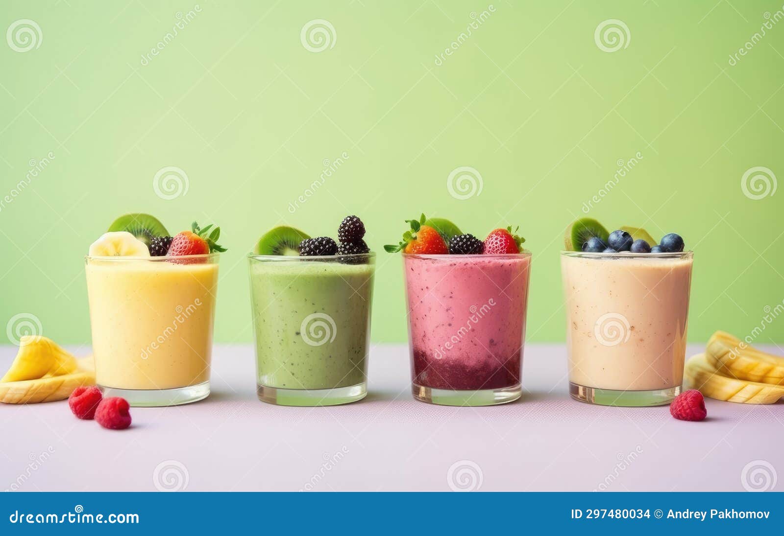 A Rainbow of Refreshing Smoothies: a Colorful Array of Healthy and ...