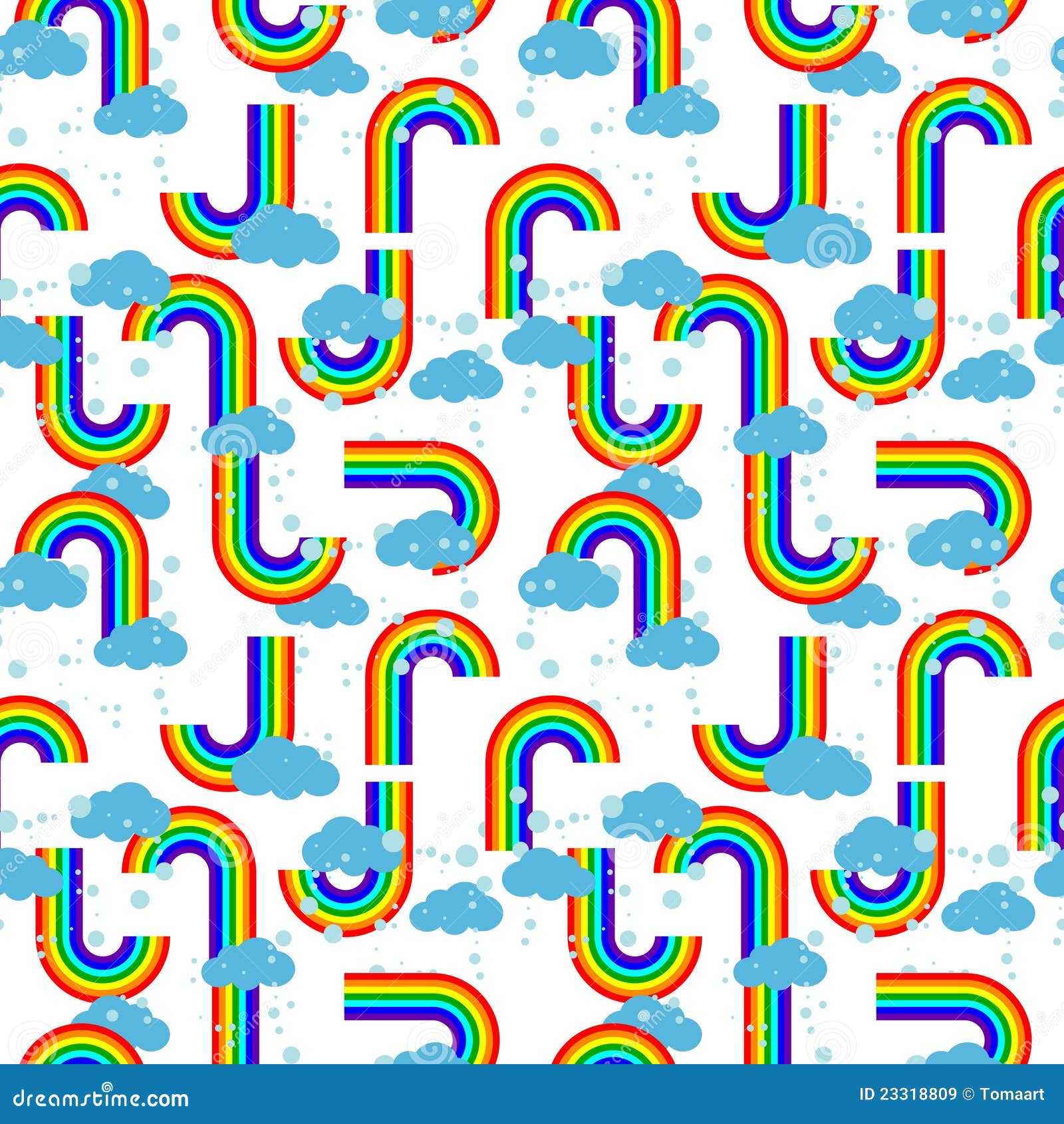 Rainbow repetition stock vector. Illustration of abstract - 23318809