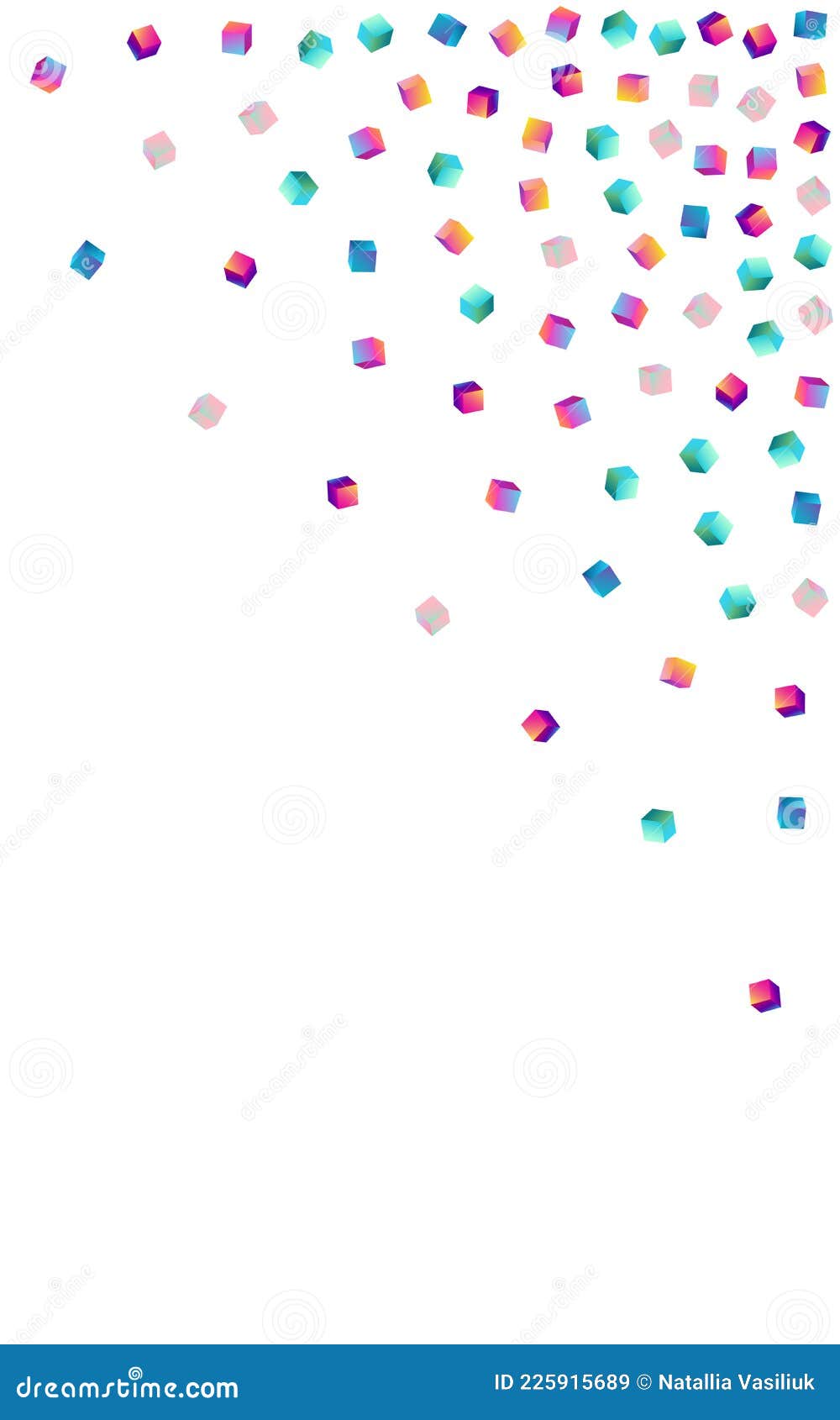 Rainbow Rhombus Vector White Background Stock Illustration ...