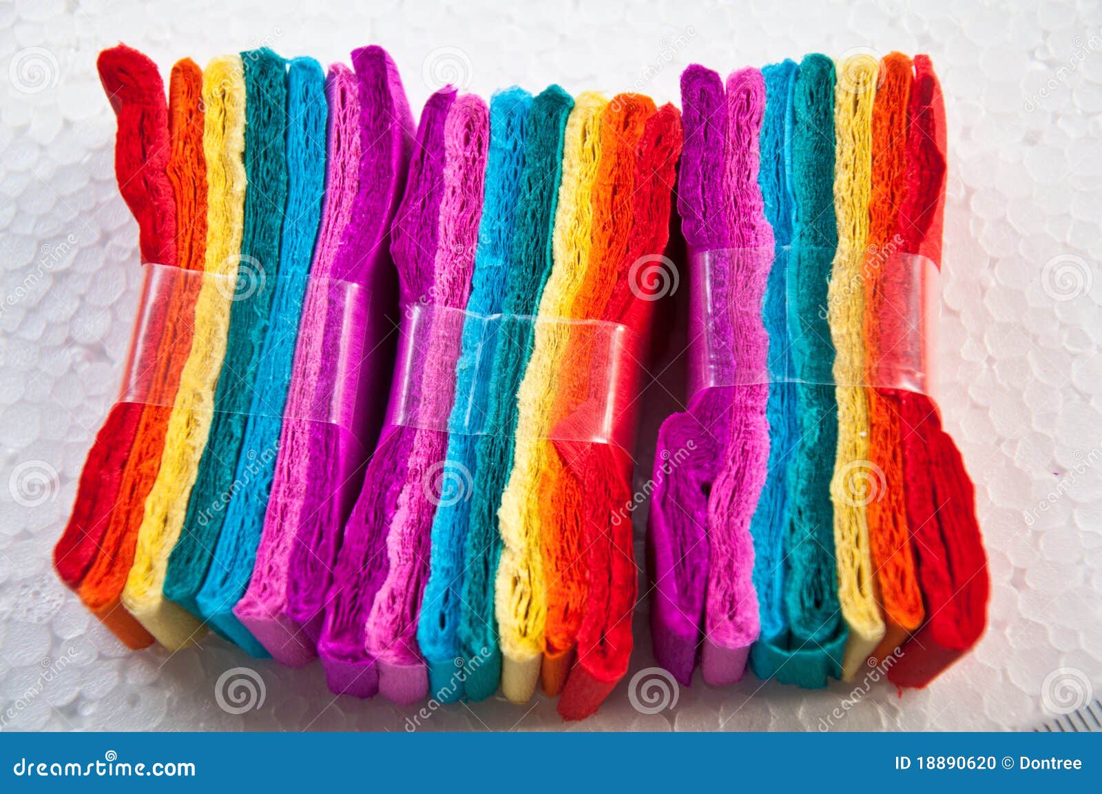Rainbow ribbon stock photo. Image of yellow, blue, green - 18890620