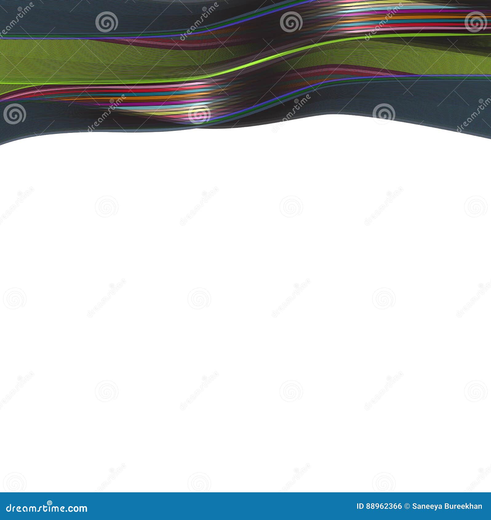 Rainbow ribbon abstract stock illustration. Illustration of modern ...