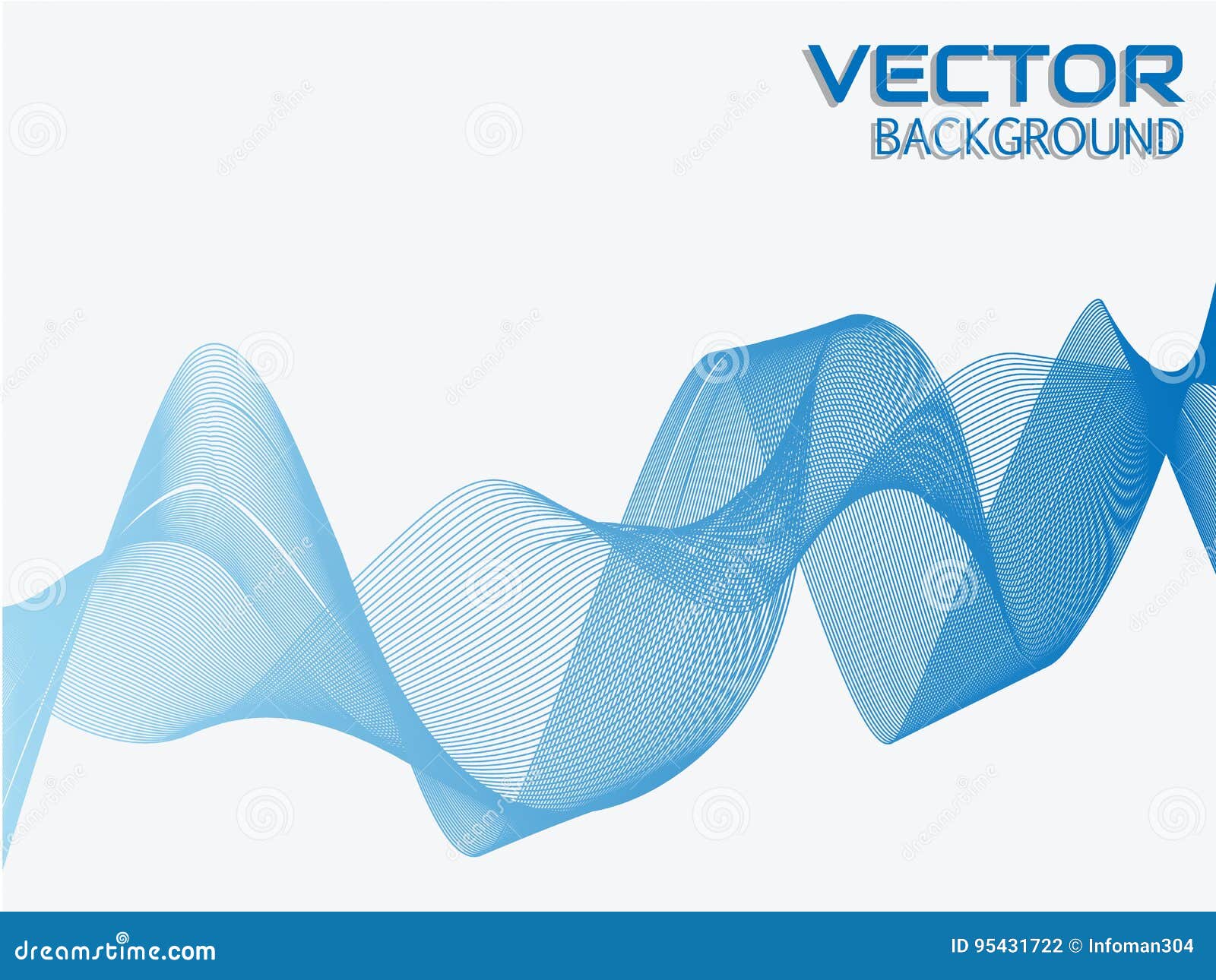Rainbow Ribbon Effect Design for Web and Other Stock Illustration ...