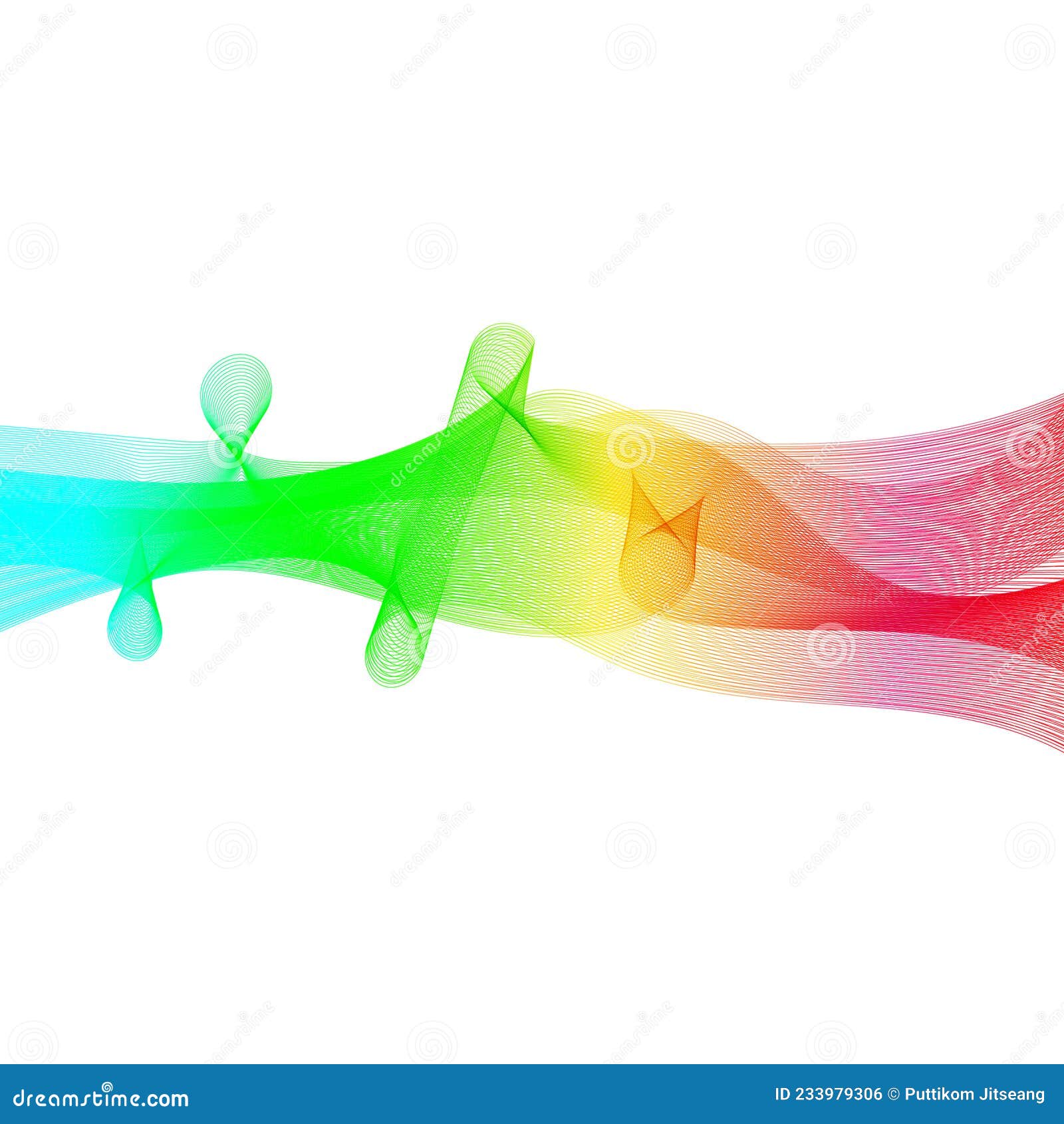 Rainbow Ribbon Vector Image Background Stock Illustration ...