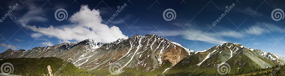 Rainbow Ridge, Panoramic, Stitched Stock Image - Image of summer, rock ...