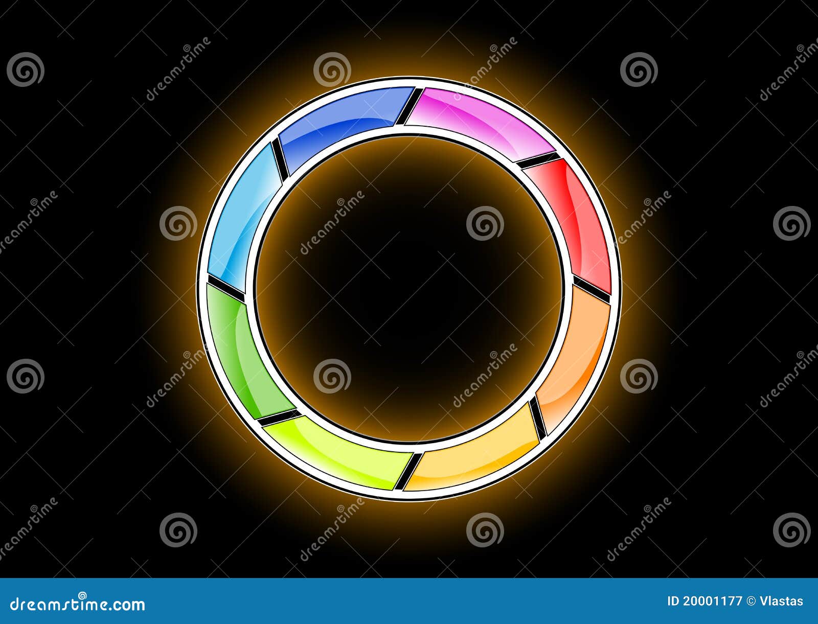 Rainbow ring stock vector. Illustration of light, eps10 - 20001177