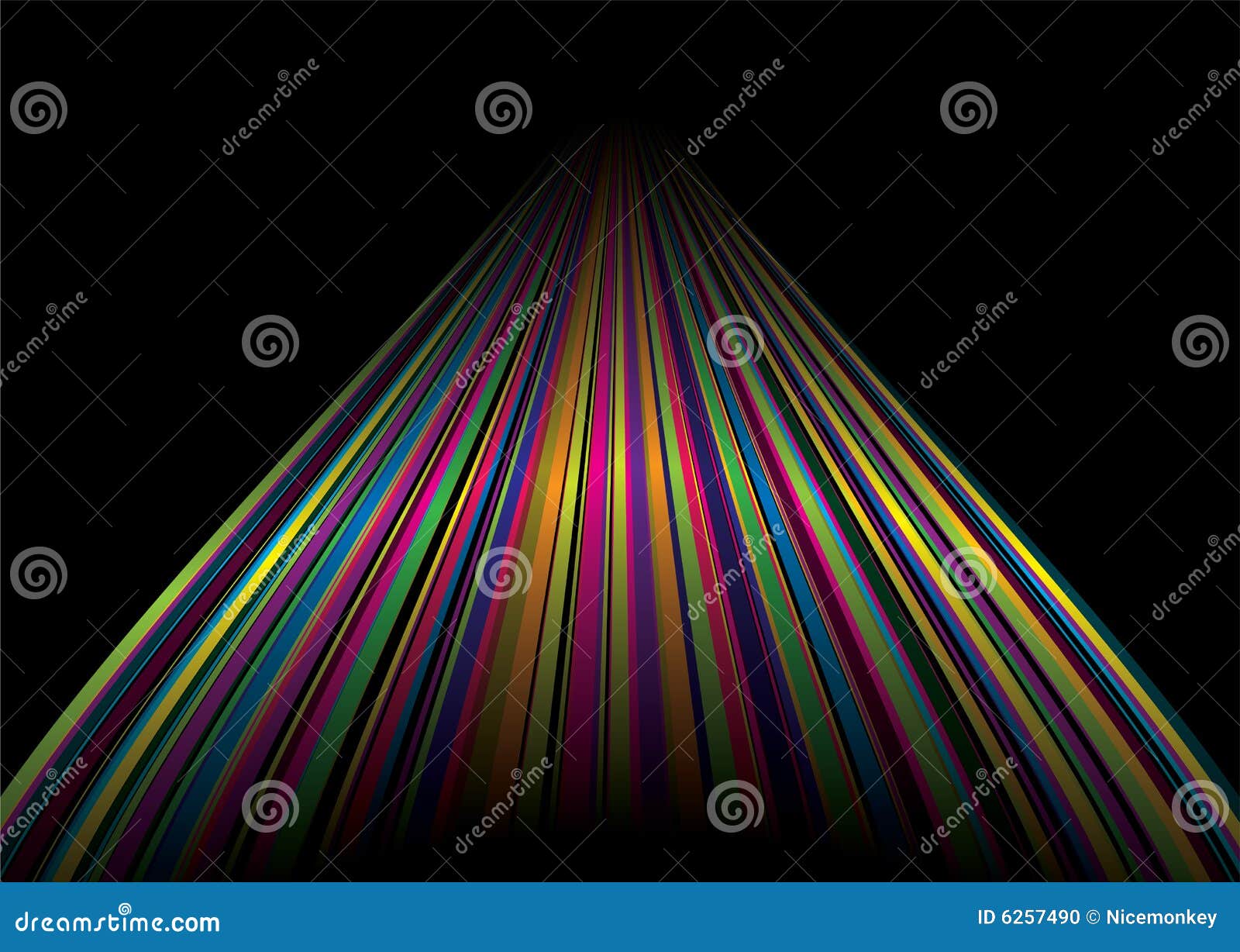 Rainbow road stock vector. Illustration of pattern, idea - 6257490