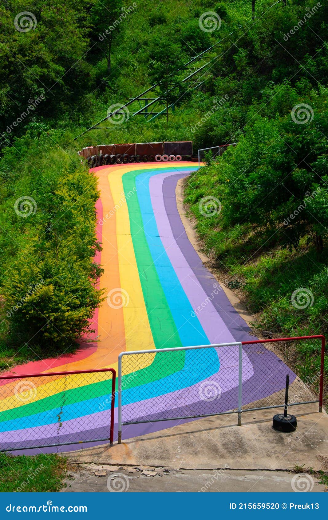 Rainbow road editorial image. Image of pride, asia, silk - 215659520
