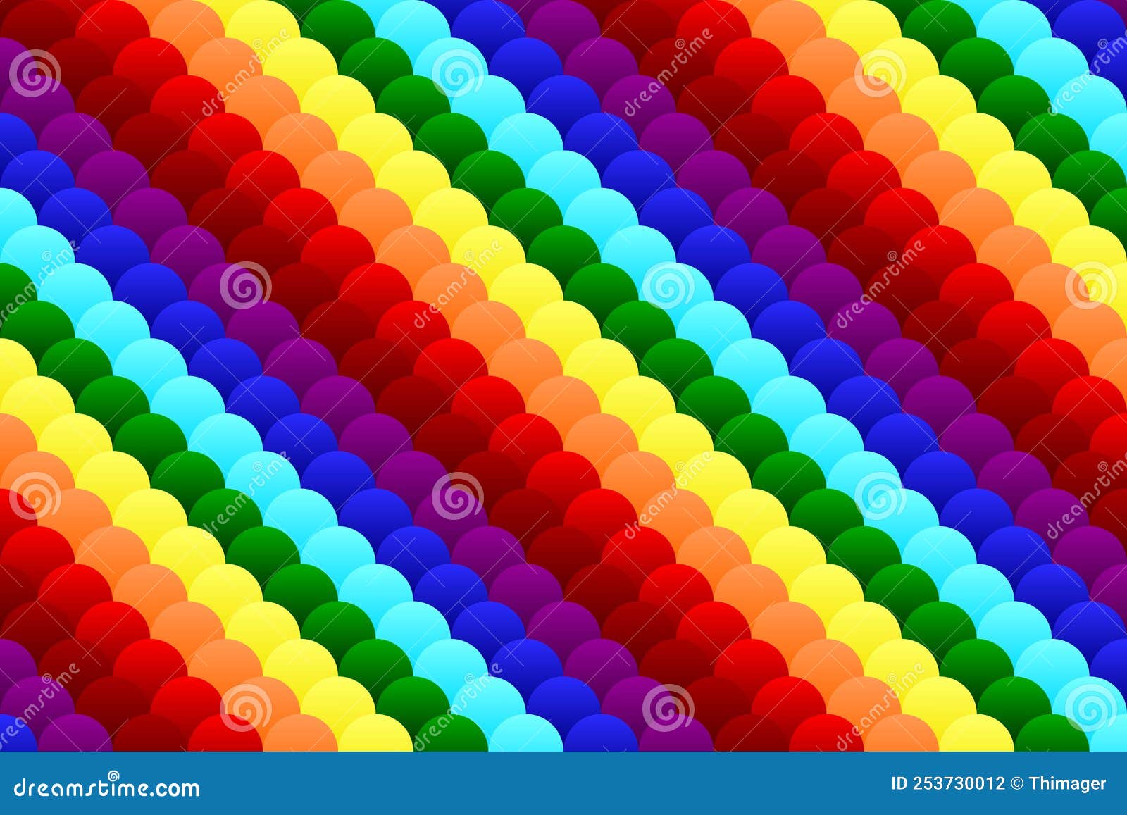 Rainbow Fish Scales Repat Pattern Background Stock Illustration ...