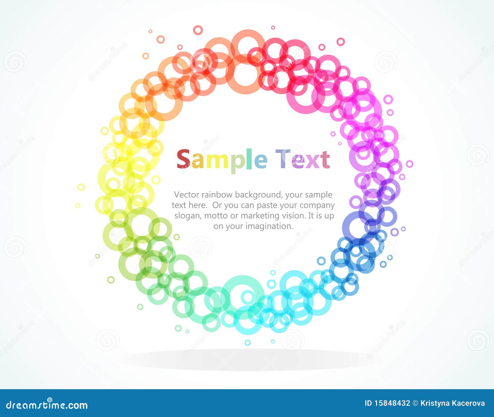 Rainbow round stock vector. Illustration of grey, violet - 15848432