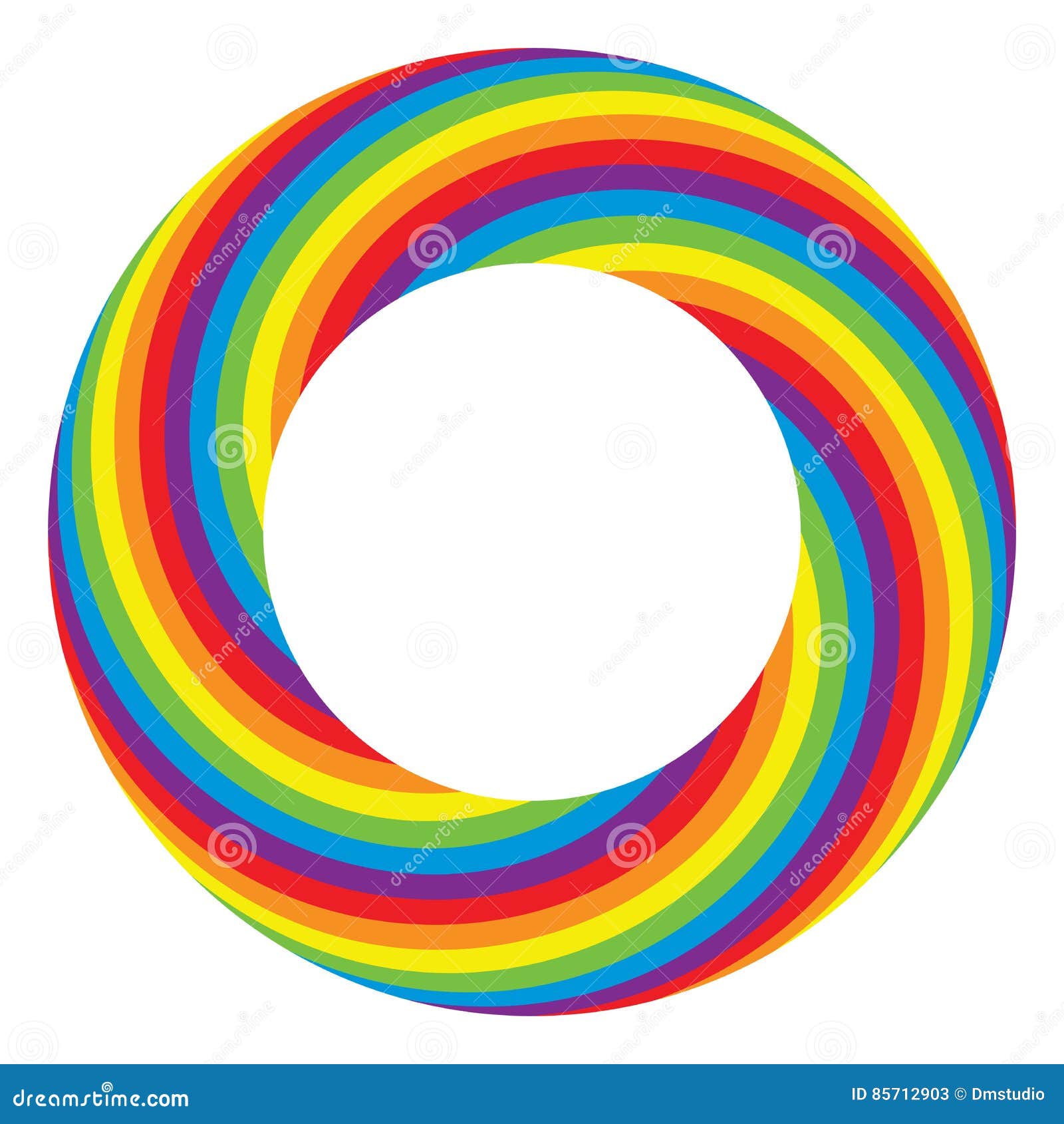Rainbow Round Wheel Circle, Vector Stock Vector - Illustration of ...