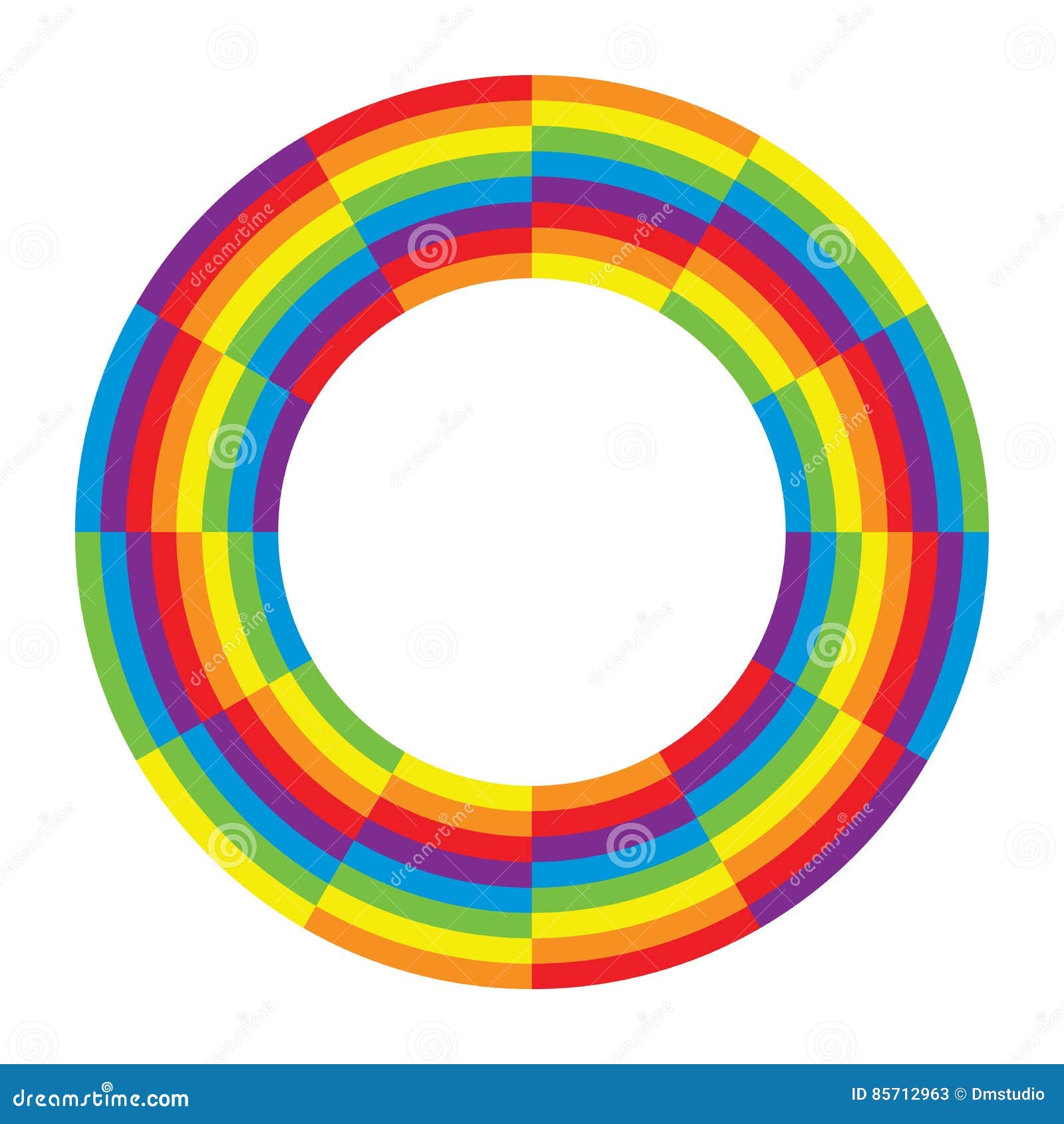 Rainbow Round Wheel Circle, Vector Stock Vector - Illustration of ...