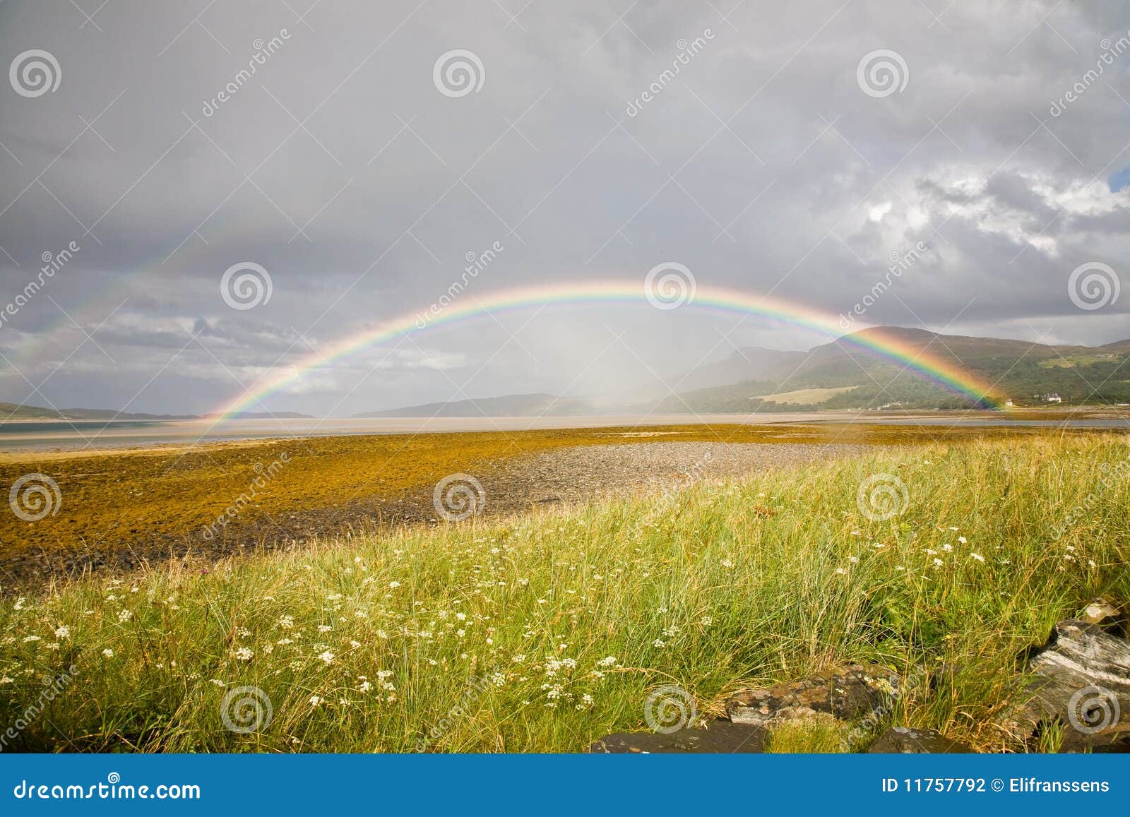 Rainbow, Scotland stock photo. Image of sutherland, rainy - 11757792