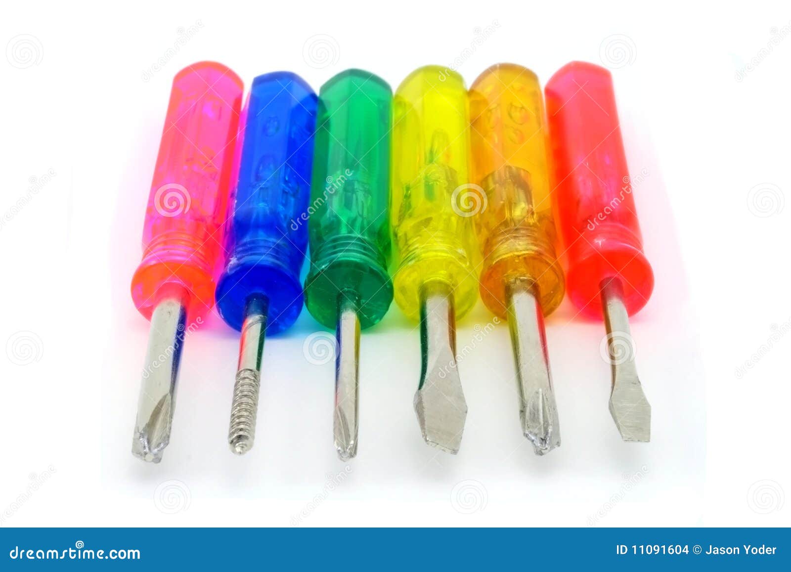Rainbow Screwdrivers stock photo. Image of color, rainbow - 11091604