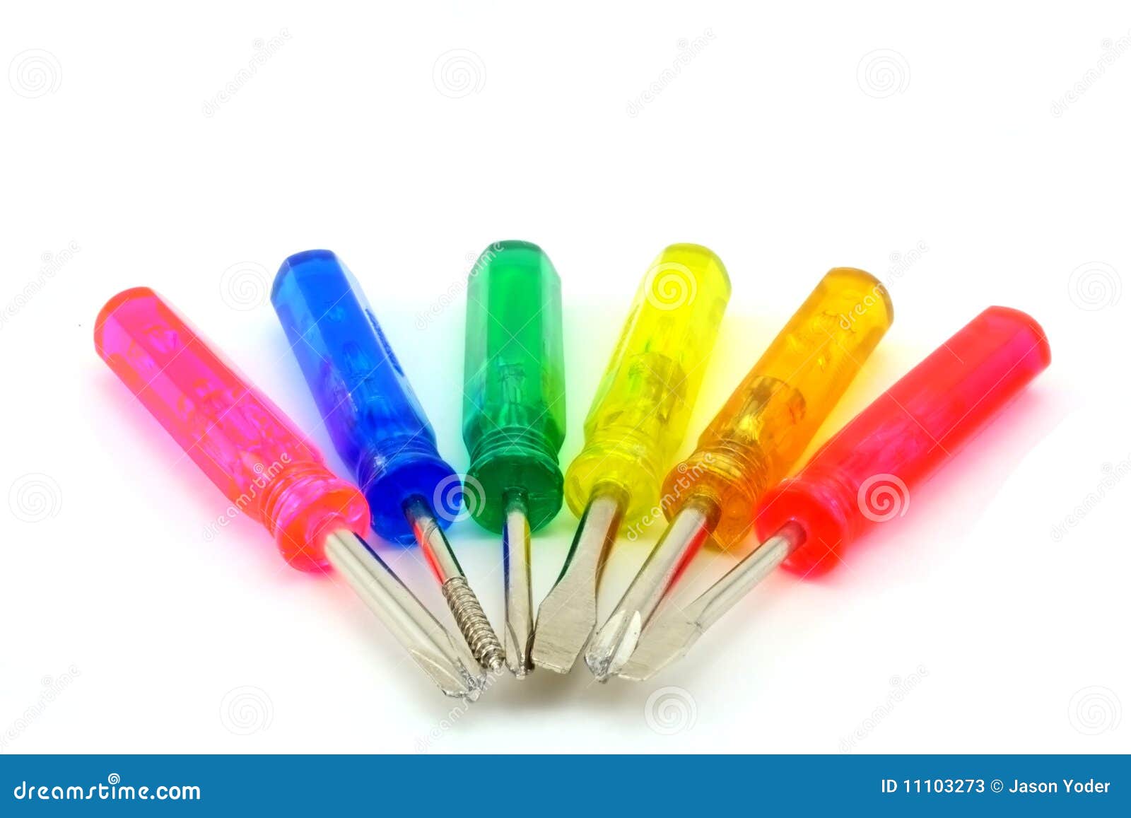 Rainbow Screwdrivers stock image. Image of screwing, tool - 11103273