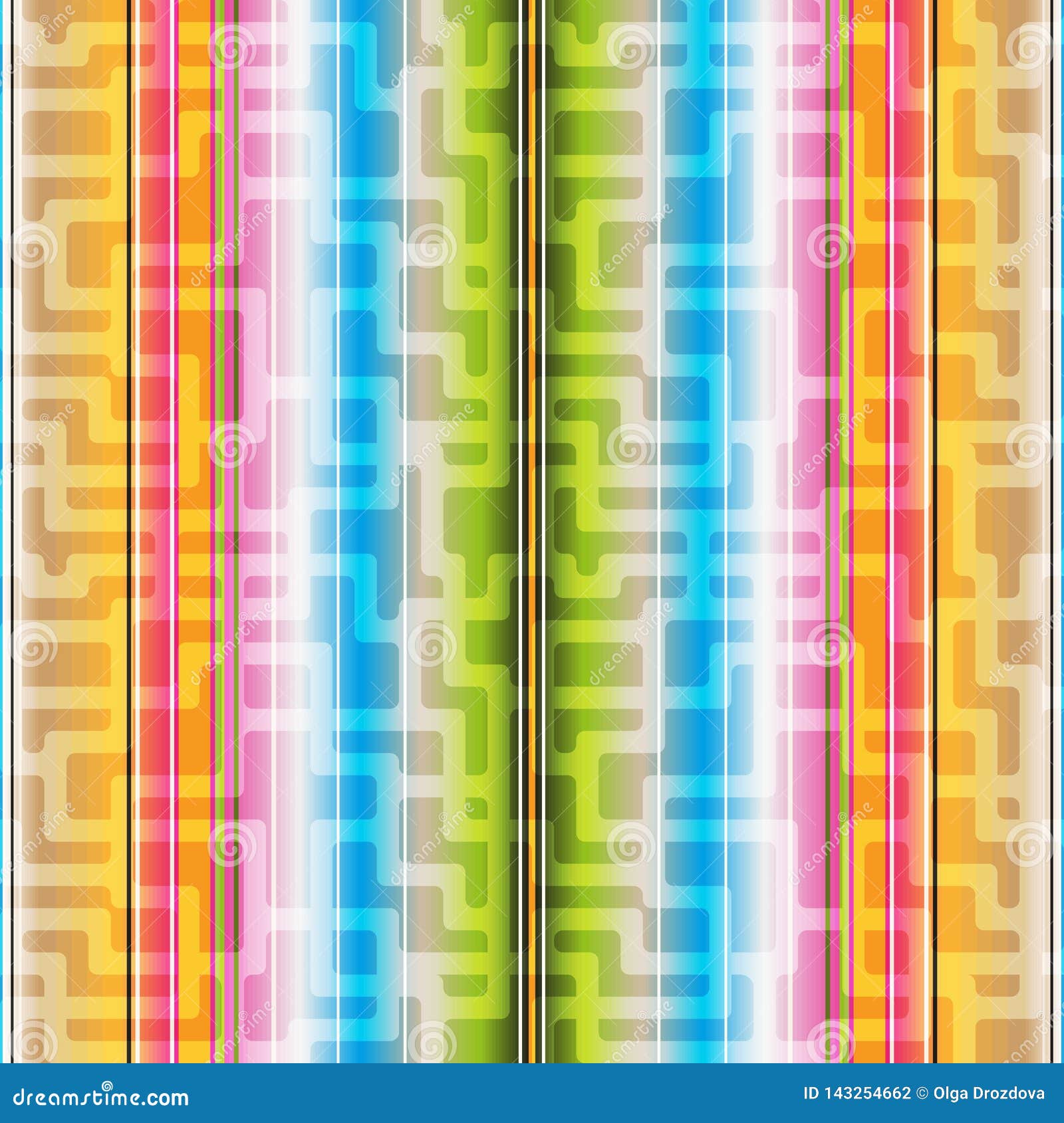 Rainbow Seamless Pattern of Vertical Stripes Stock Vector ...