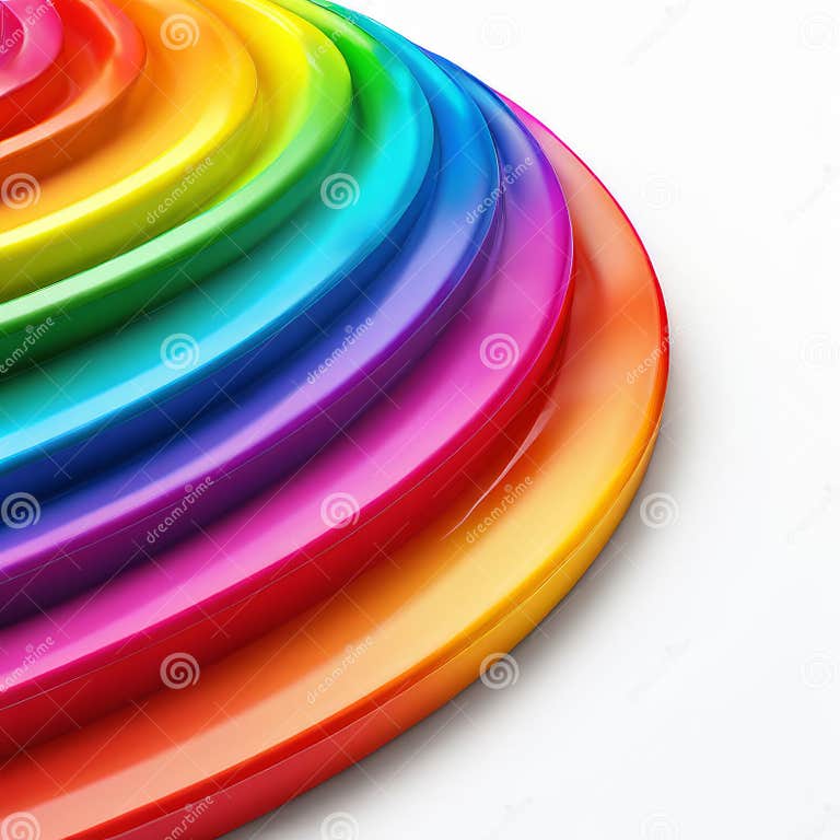 Rainbow Shadow a Shadow Effect with a Rainbow Colored Gradint C Stock ...