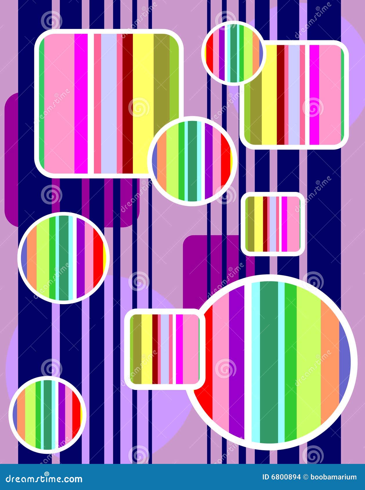 Rainbow shapes stock vector. Illustration of blue, strip - 6800894