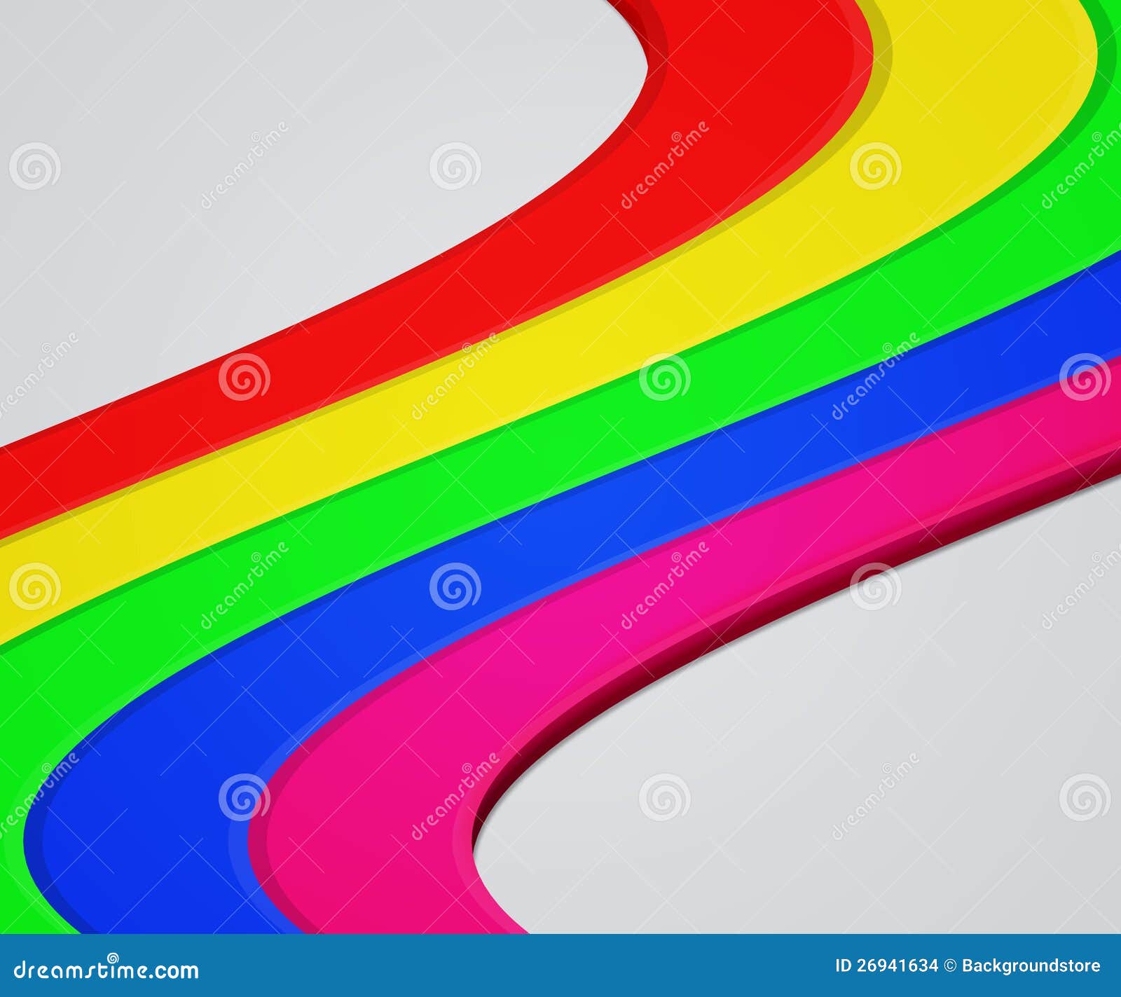 Rainbow Shapes Background stock illustration. Illustration of flow ...