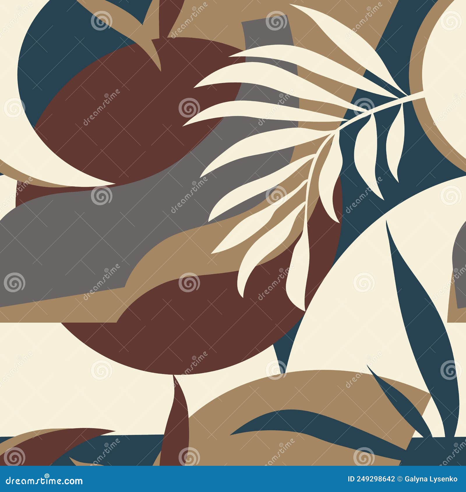 Abstract Seamless Patten Withe Various Lines Andfiguras. Rainbow Shapes ...