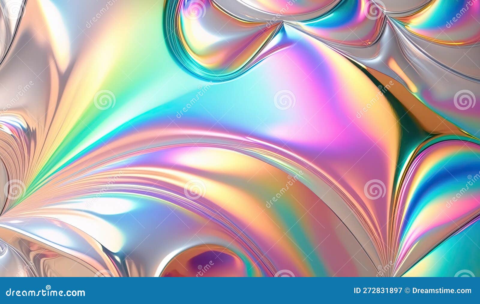 Rainbow Shiny Background with Colored Pastel Foil Texture. Generative ...