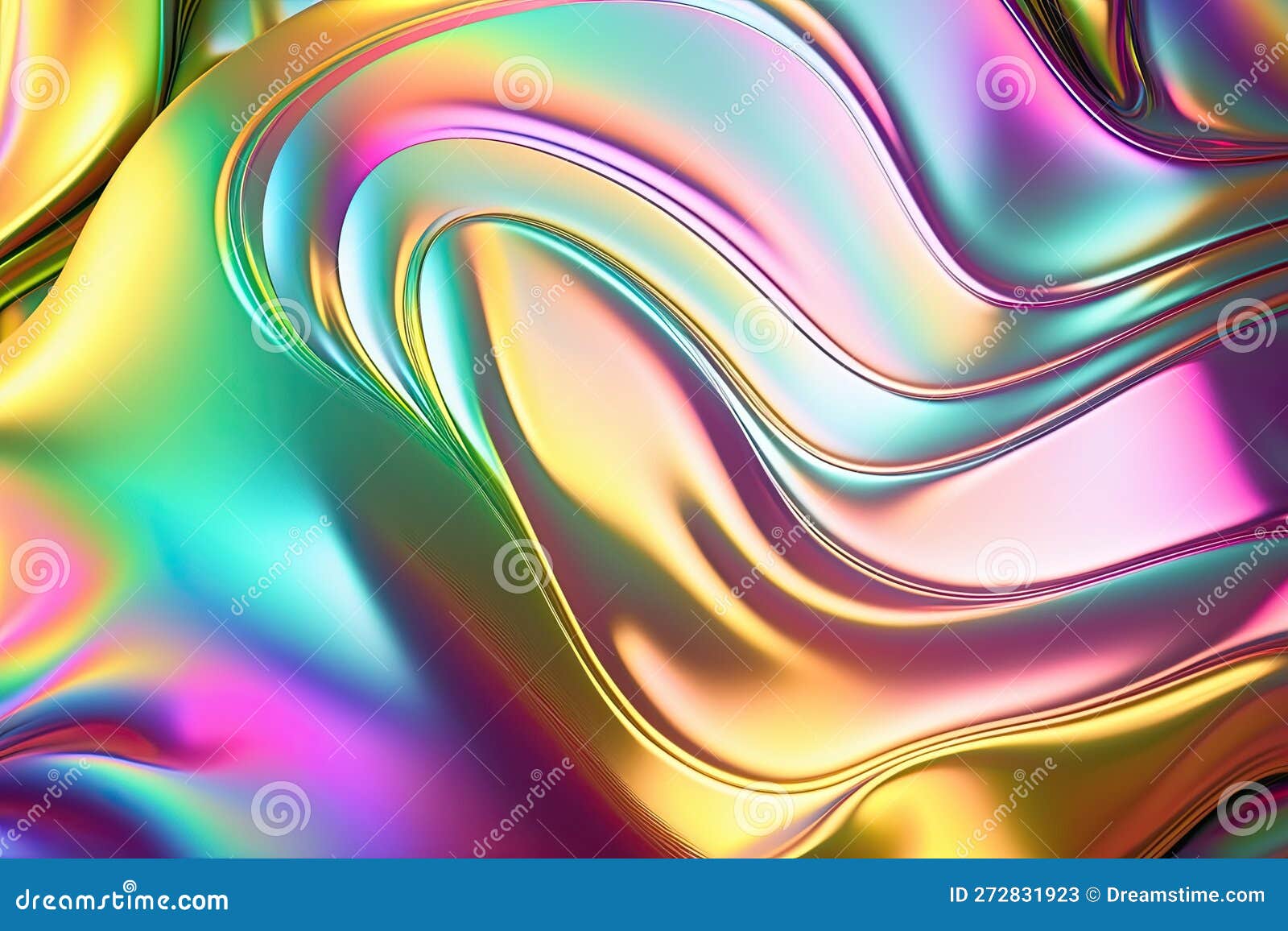 Rainbow Shiny Background with Colored Pastel Foil Texture. Generative ...