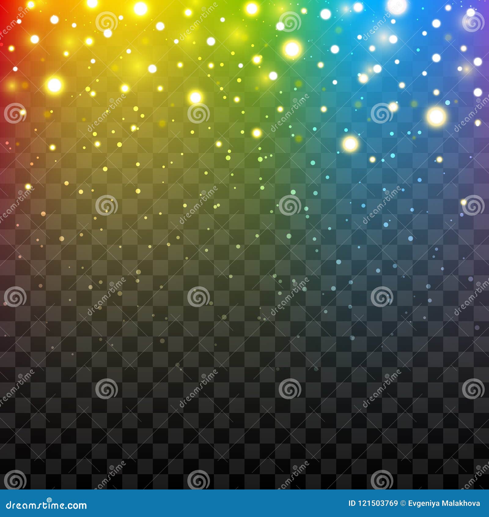 Rainbow Shiny Gradient Design Element On Transparent Background Vector ...