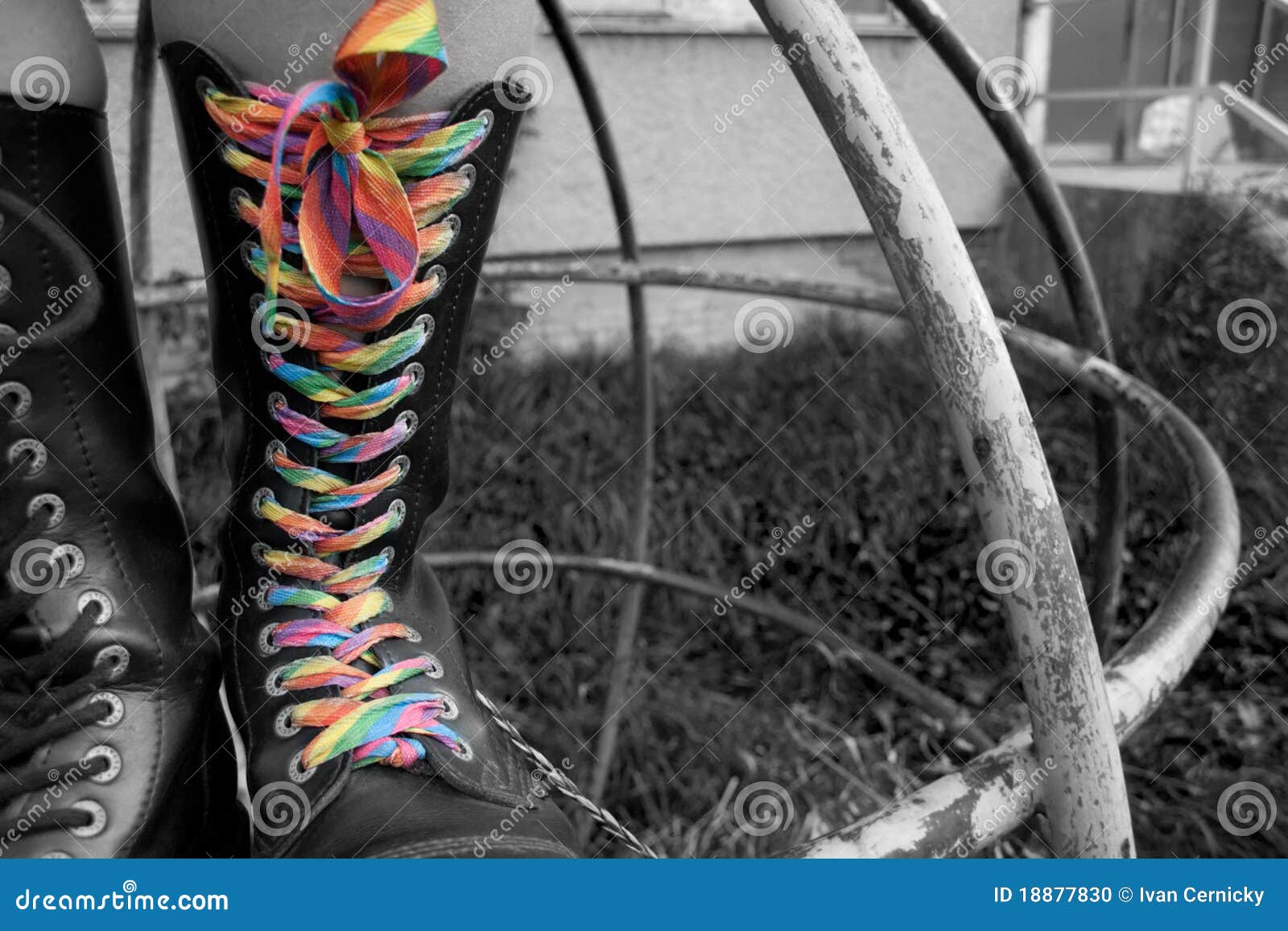 Rainbow shoe-string stock photo. Image of celebration - 18877830
