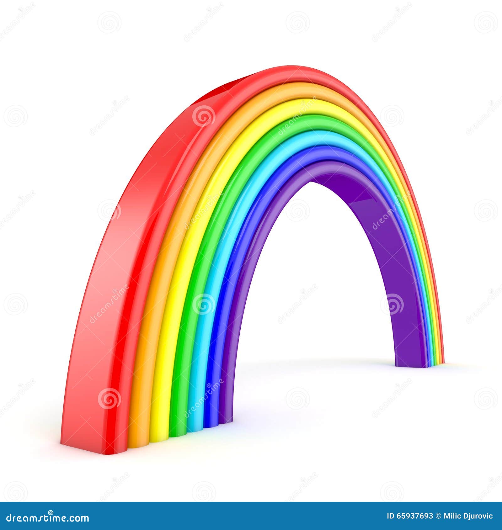 Rainbow. Side view stock illustration. Illustration of design - 65937693