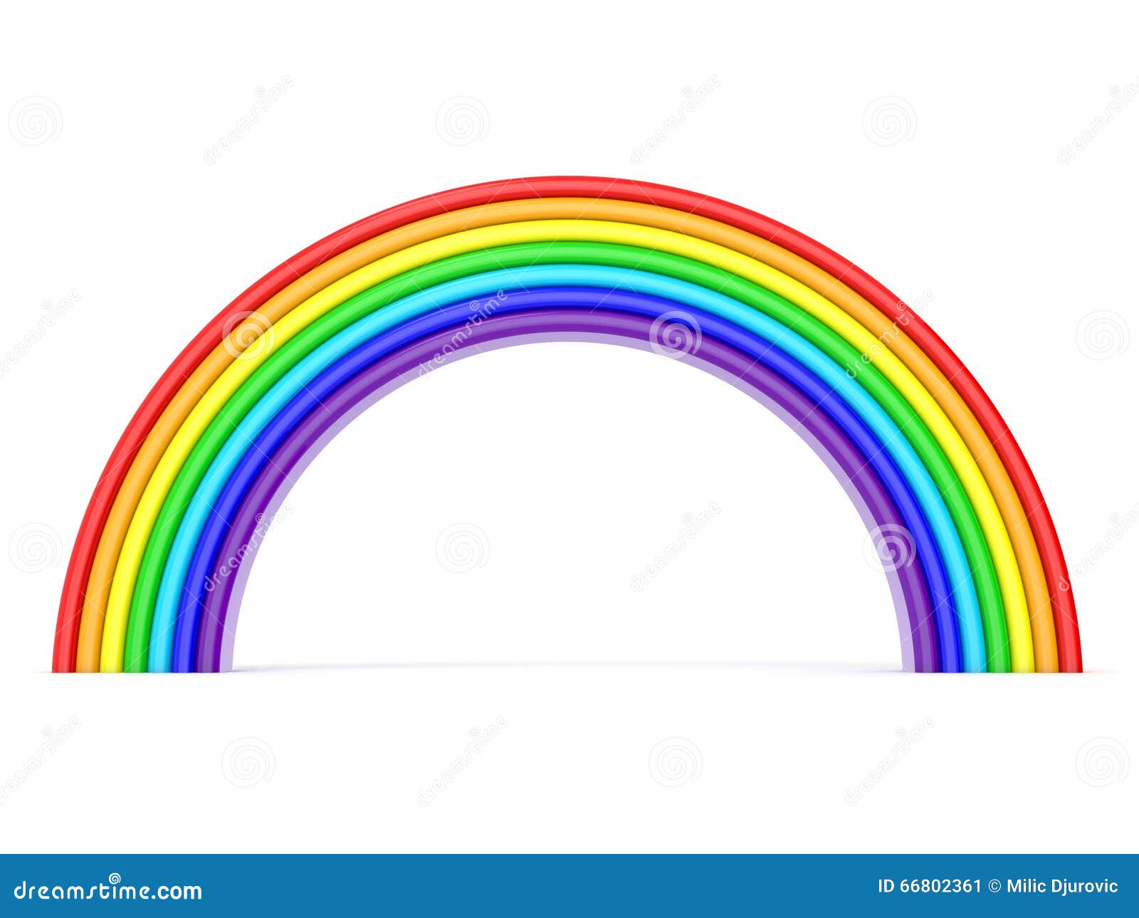 Rainbow. Side View. 3D Royalty-Free Illustration | CartoonDealer.com ...