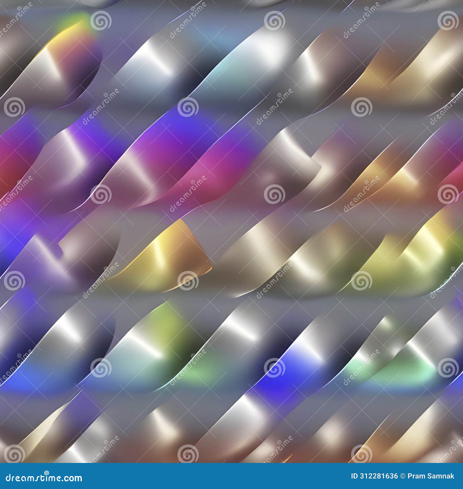 Rainbow and Silver Gradient with Smooth Color Transitions. AI-Generated ...