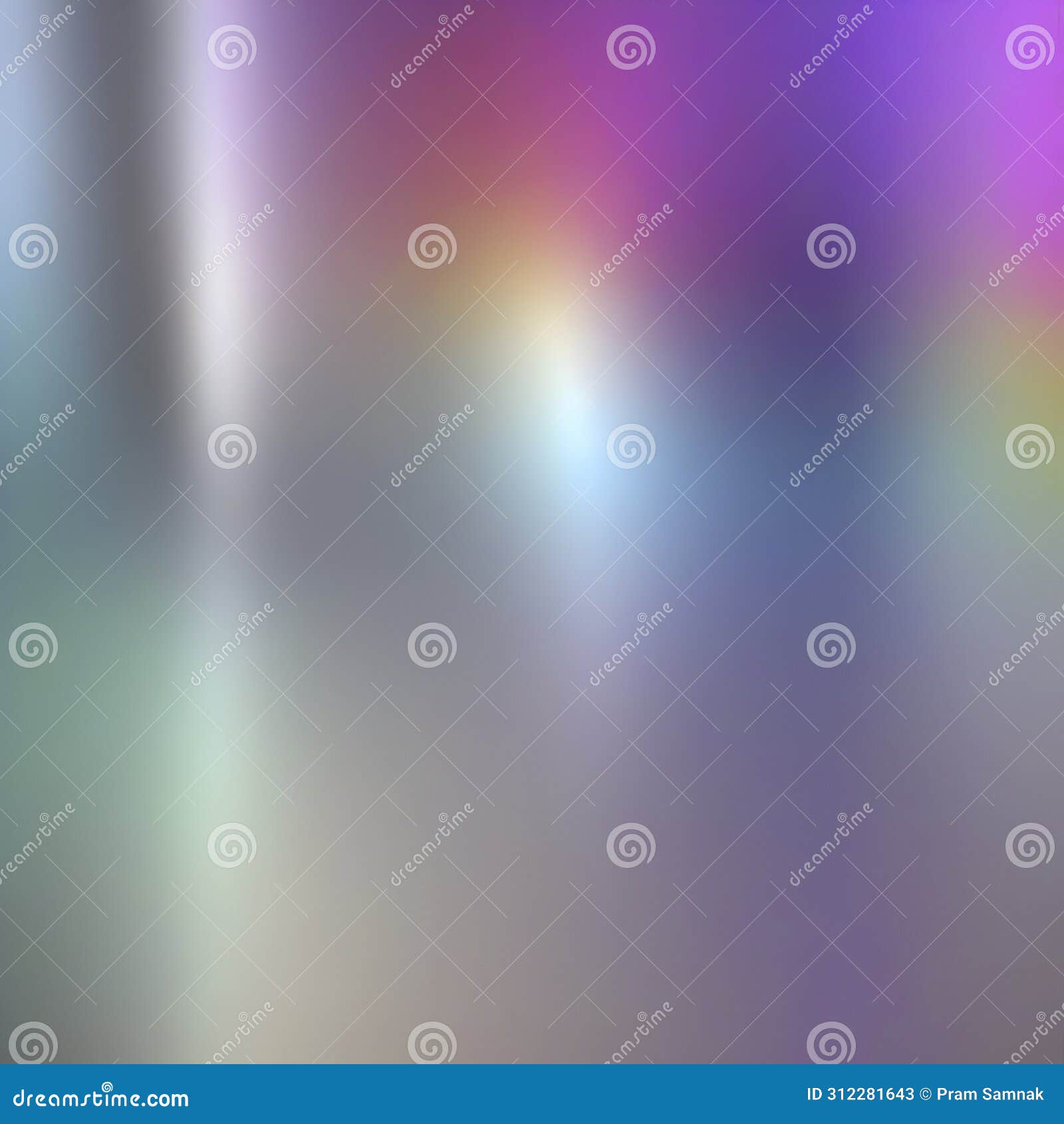 Rainbow and Silver Gradient with Smooth Color Transitions. AI-Generated ...