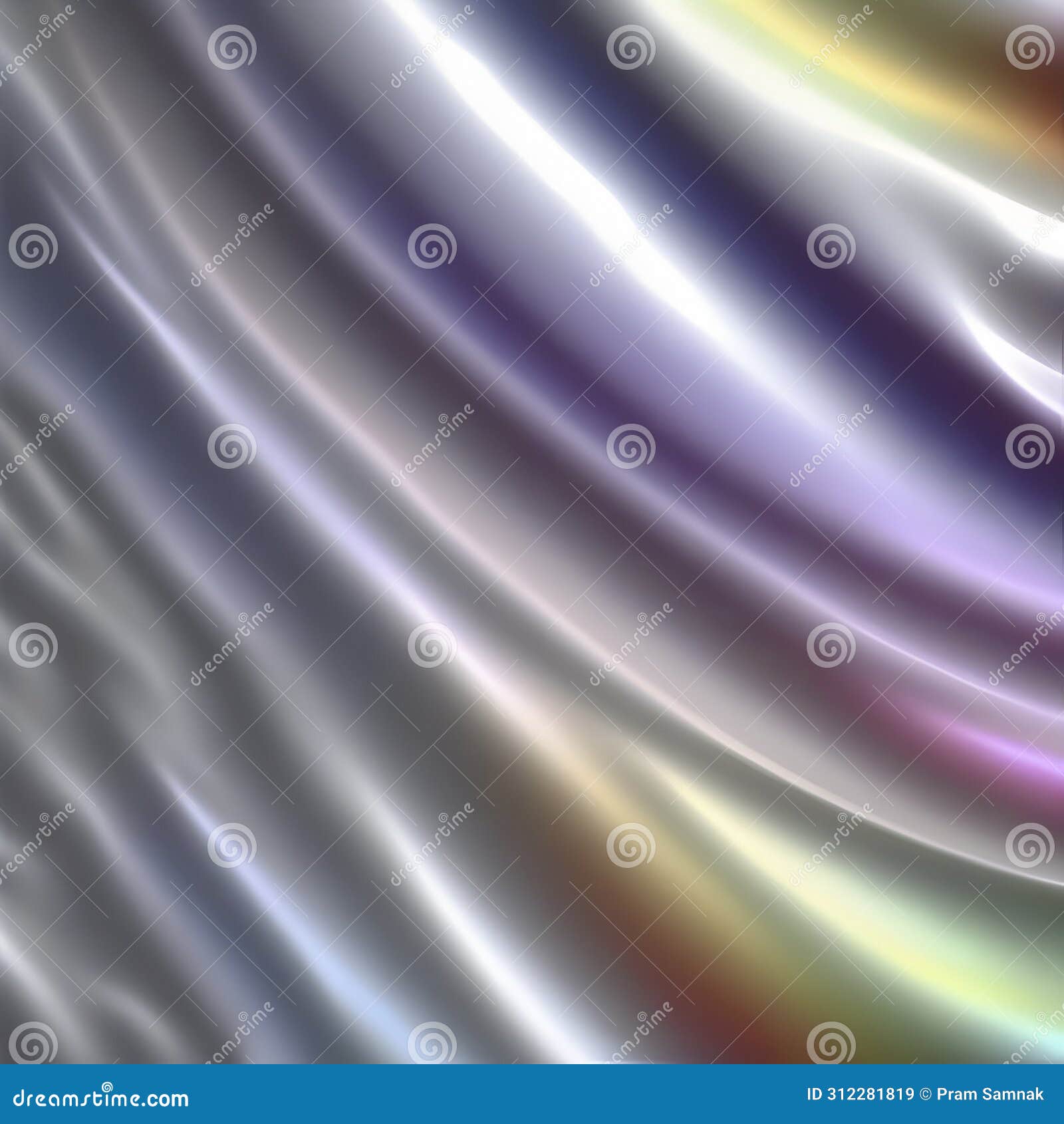 Rainbow and Silver Gradient with Smooth Color Transitions. AI-Generated ...