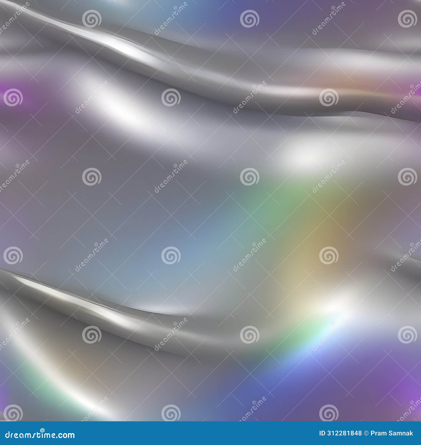 Rainbow and Silver Gradient with Smooth Color Transitions. AI-Generated ...