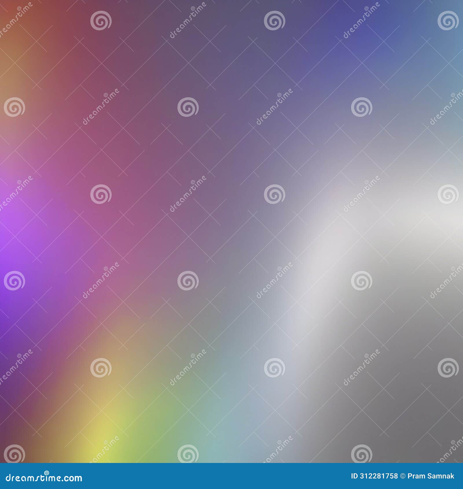 Rainbow and Silver Gradient with Smooth Color Transitions. AI-Generated ...