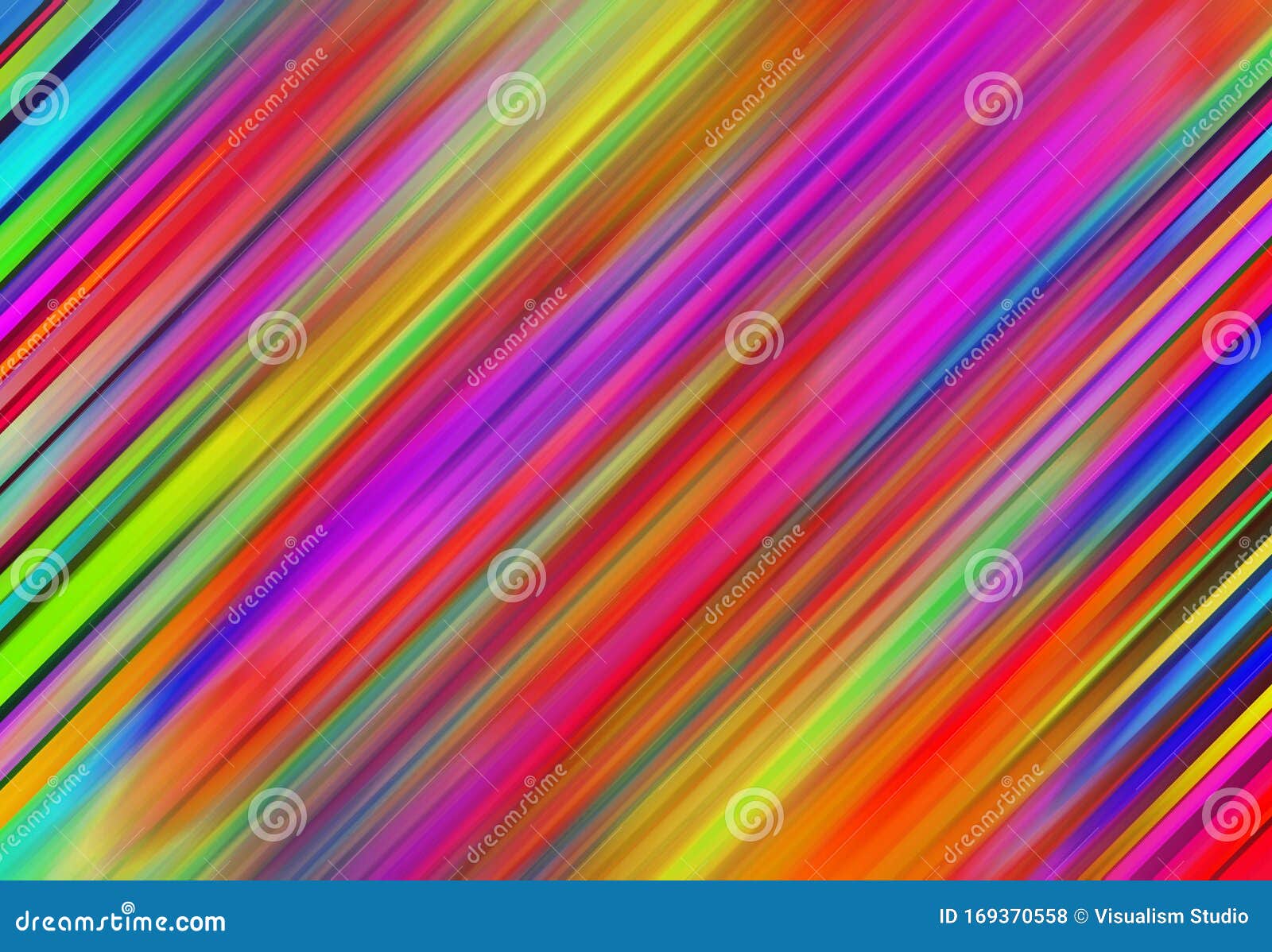 Rainbow Simple Tilted Parallel Lines Background and Pattern Abstract ...