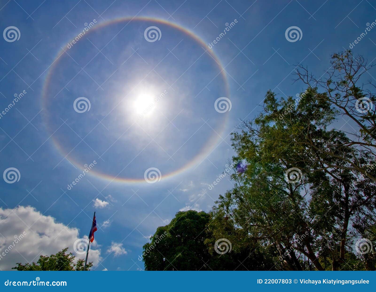 Rainbow in sky stock image. Image of circle, cirrus, dramatic - 22007803