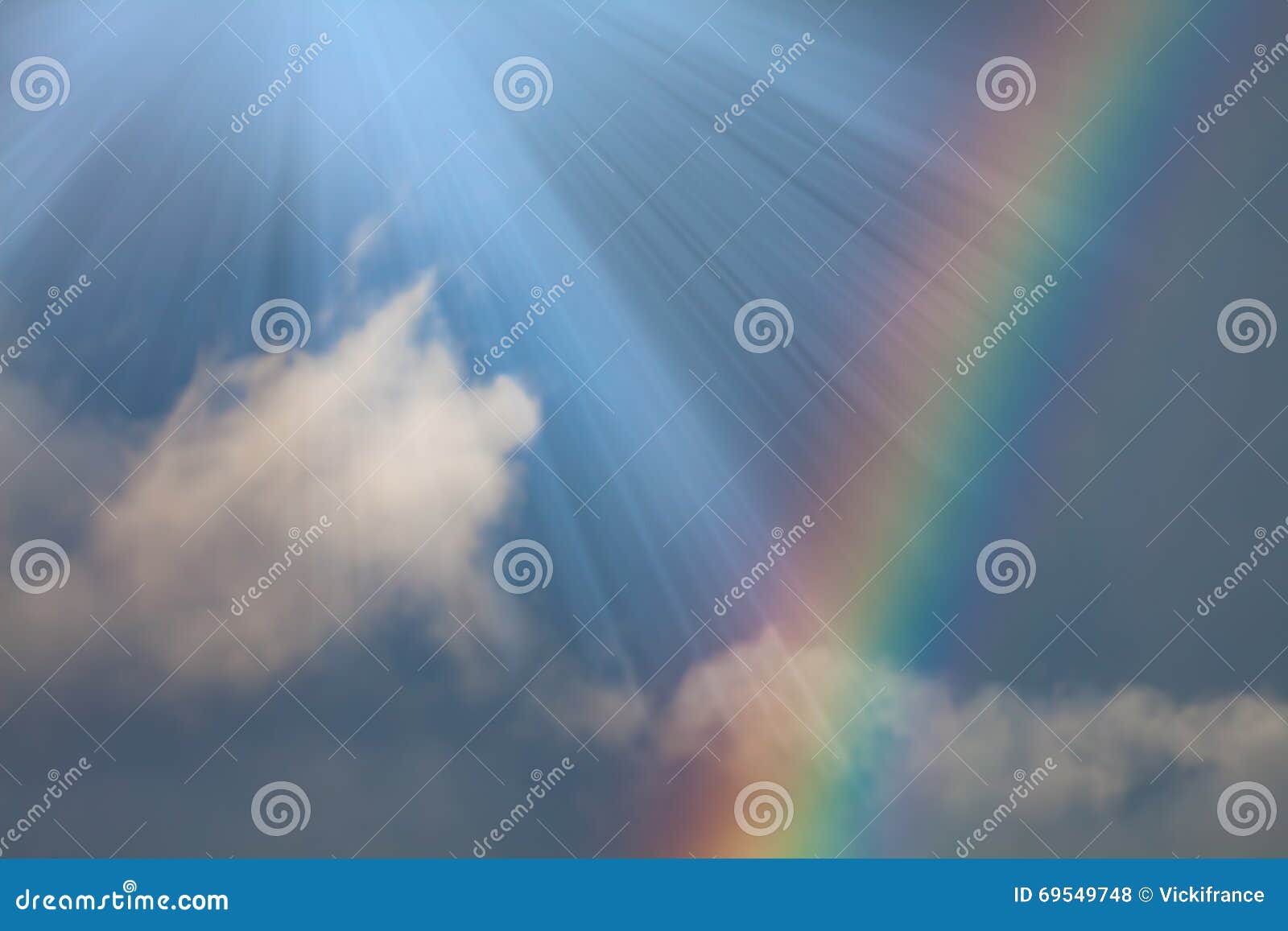 Rainbow in the sky stock photo. Image of white, multi - 69549748