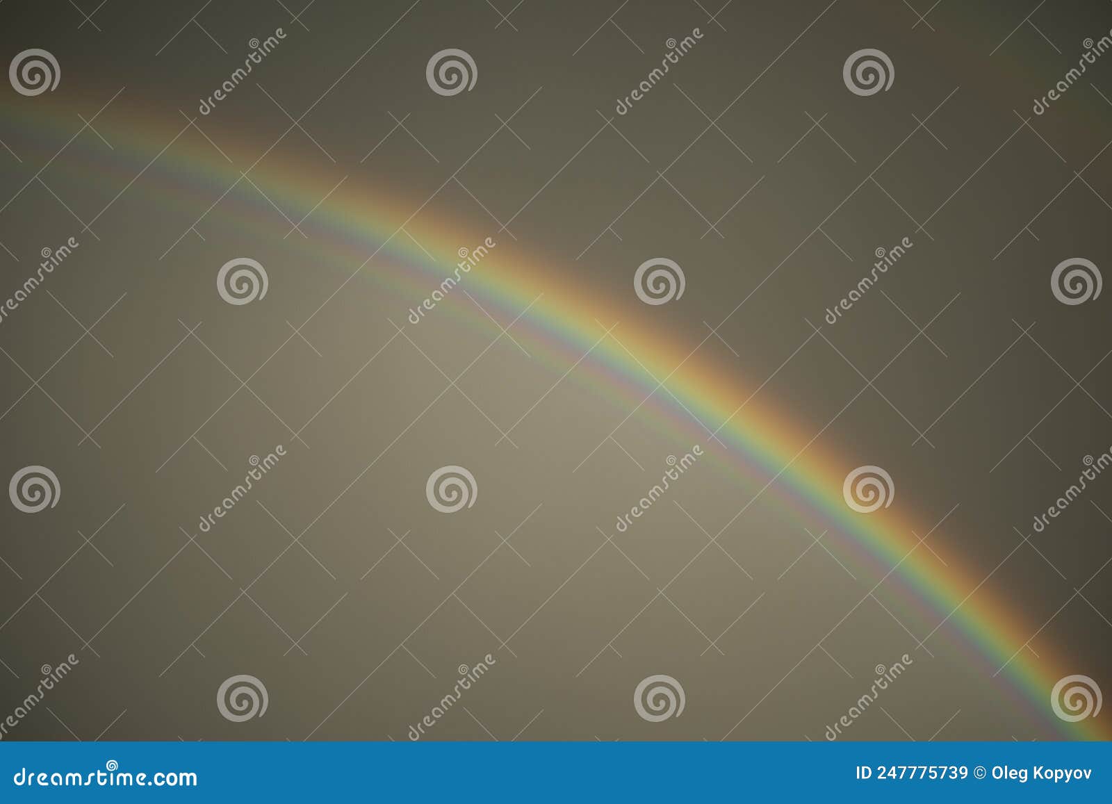 Rainbow in Sky. Refraction of Light. Weather after Rain Stock Image ...